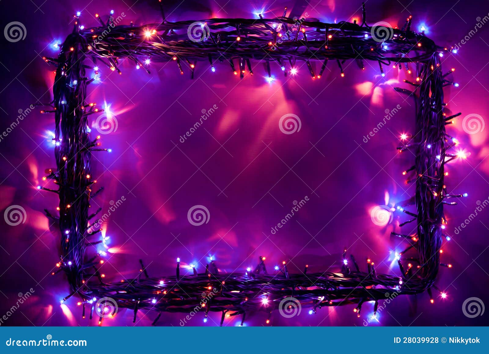 Christmas Lights Frame Backdrop Stock Photo - Image of frame, copy ...