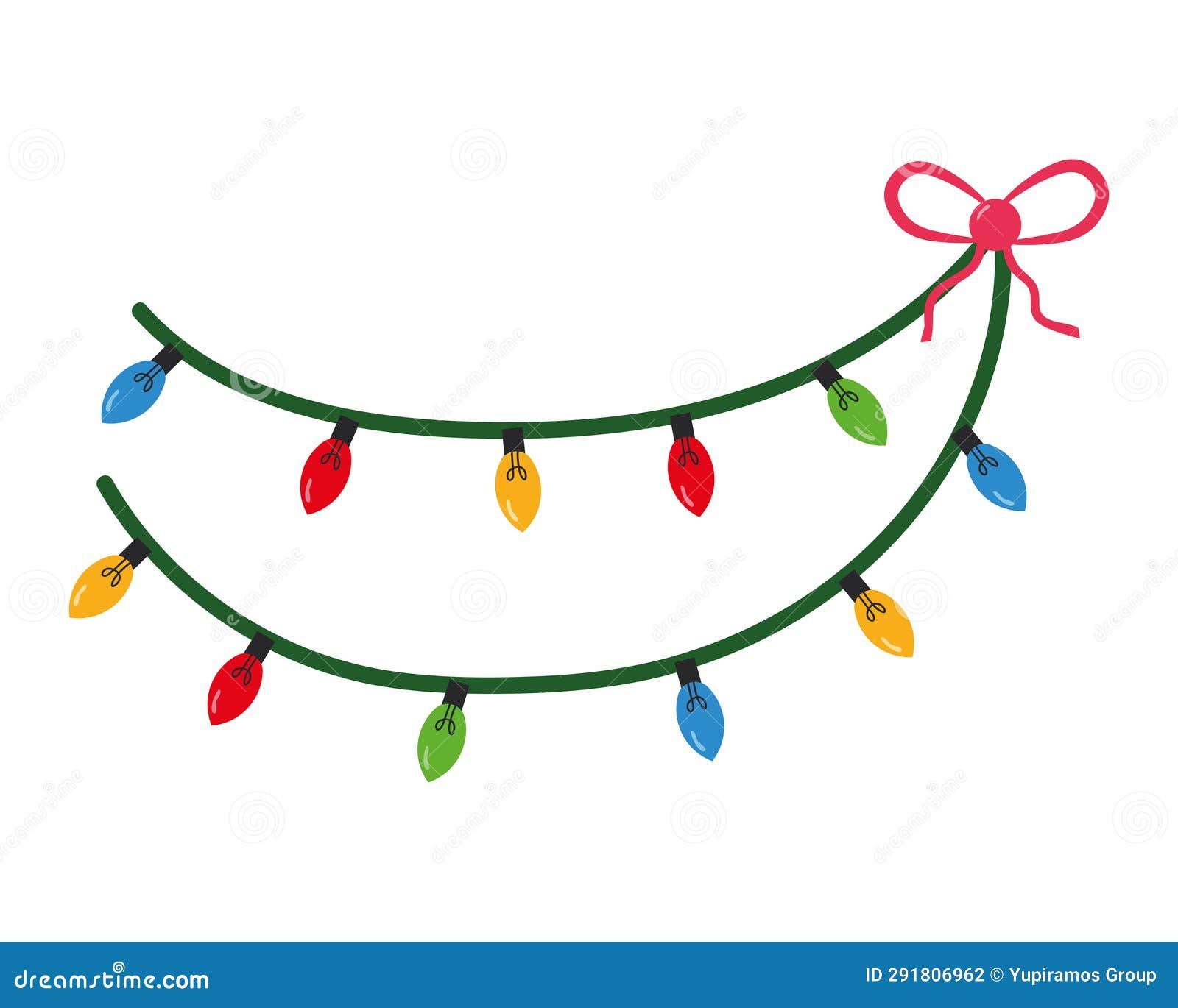 Christmas Lights Illustration Stock Illustration - Illustration of ...