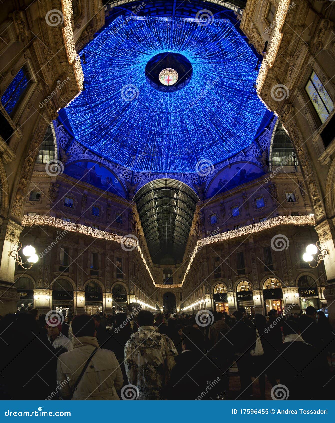 Christmas lights in Milan editorial image. Image of milano - 17596455