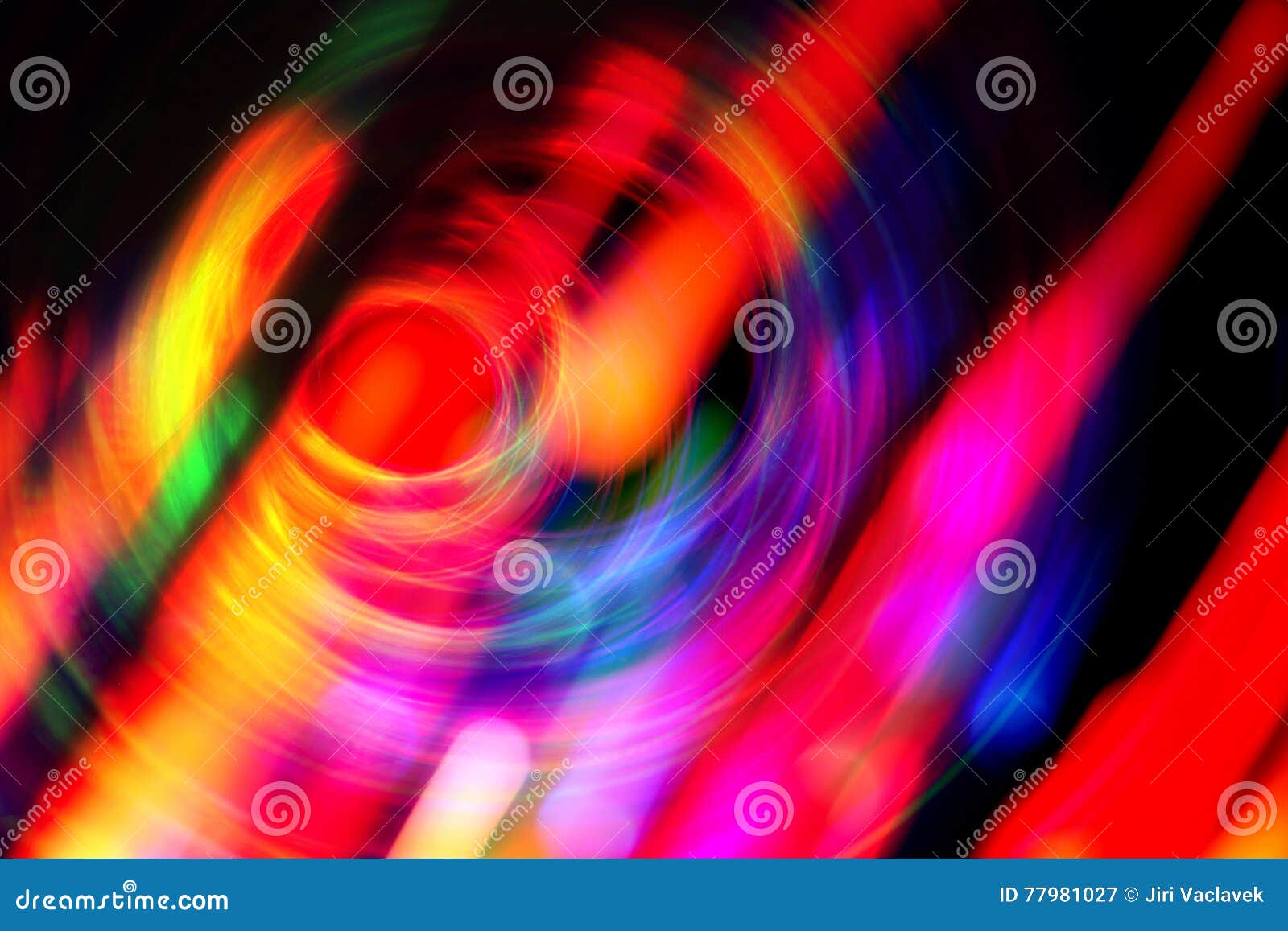 Christmas Lights in the Motion Stock Image - Image of season, black ...