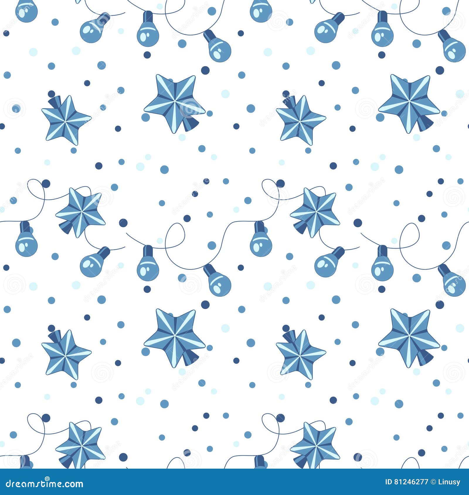 Christmas lights pattern stock vector. Illustration of season - 81246277