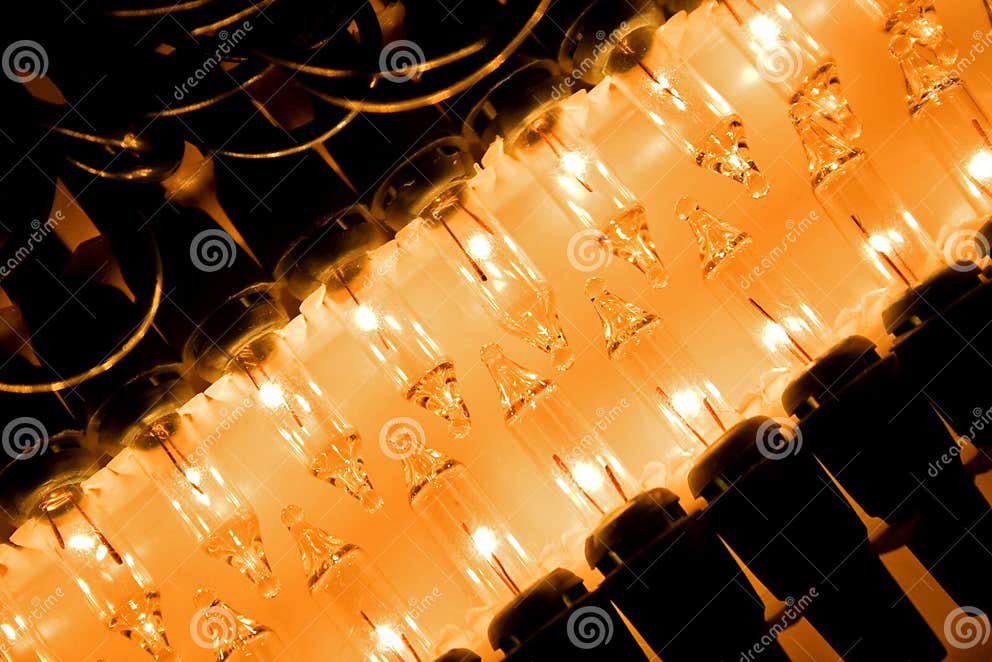 Christmas Lights Row stock image. Image of white, decorate - 7003375