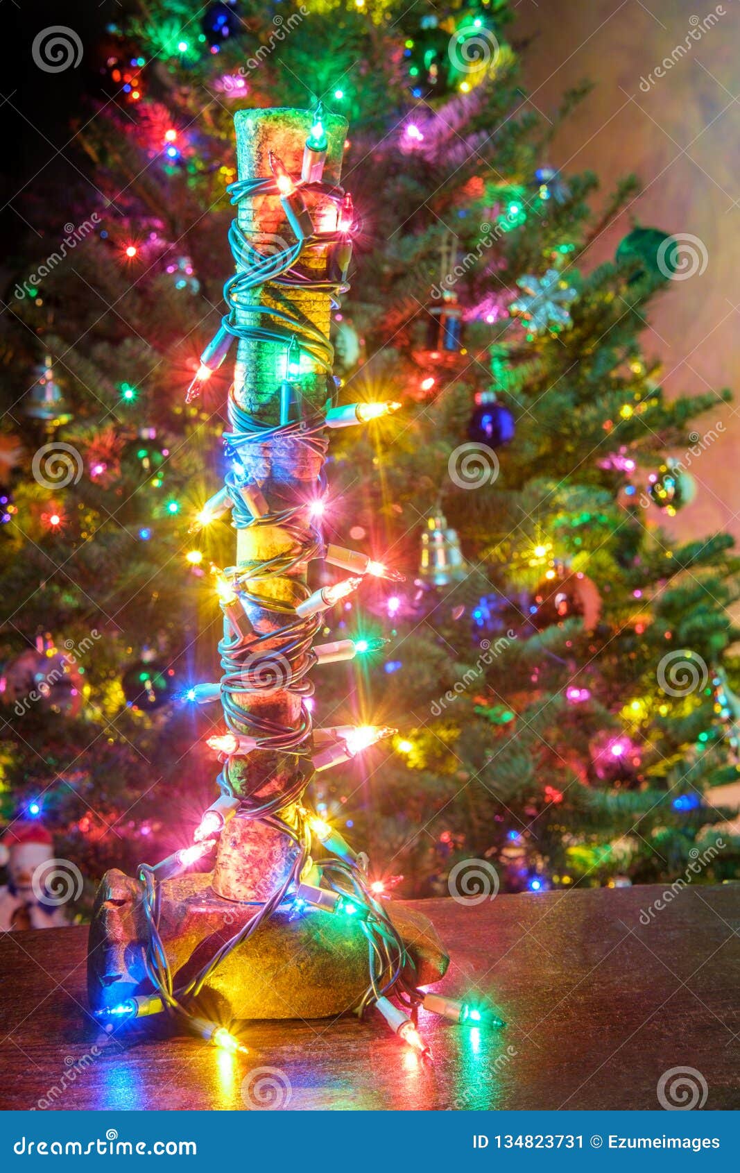 Christmas Lights Sledge Hammer Stock Image - Image of colorful, repair ...