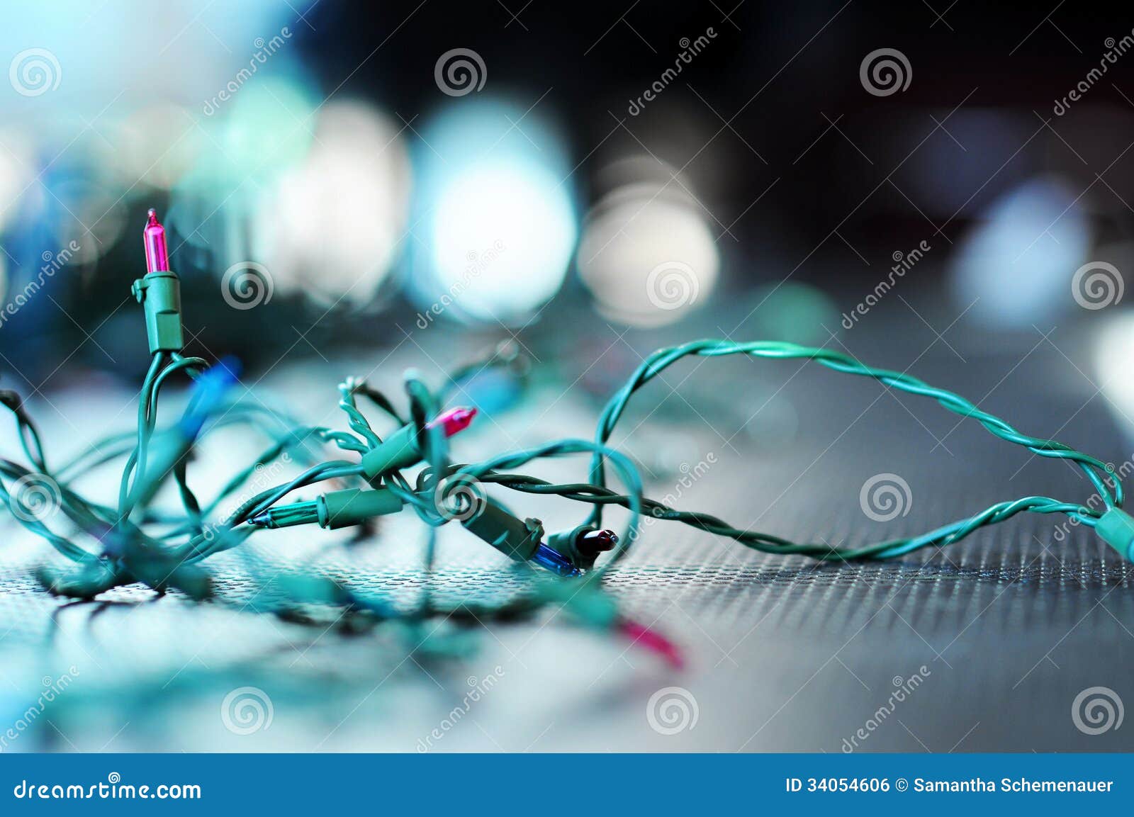 Christmas Lights stock photo. Image of wire, noel, lights - 34054606