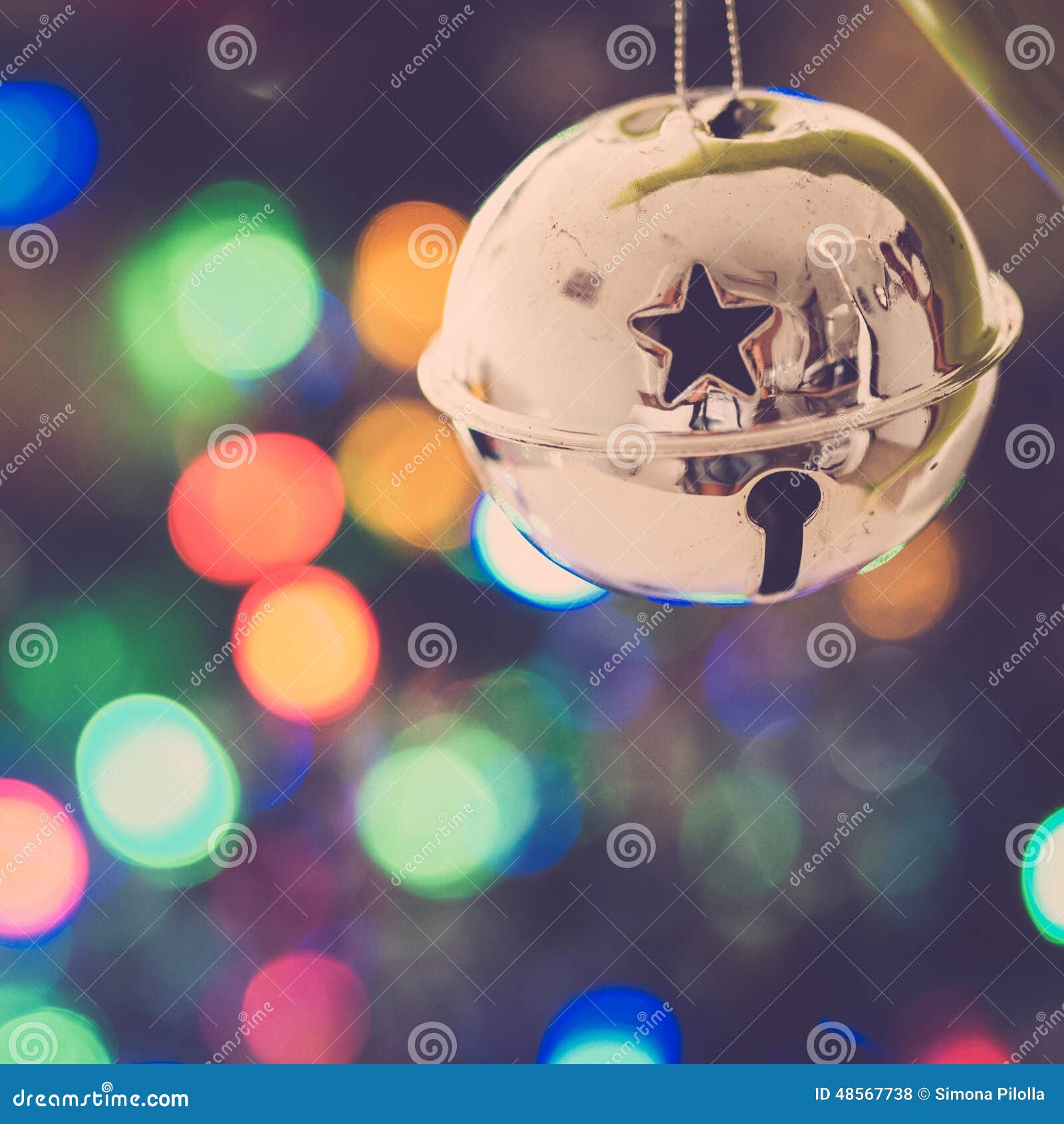 Christmas little bell stock photo. Image of lights, decoration - 48567738