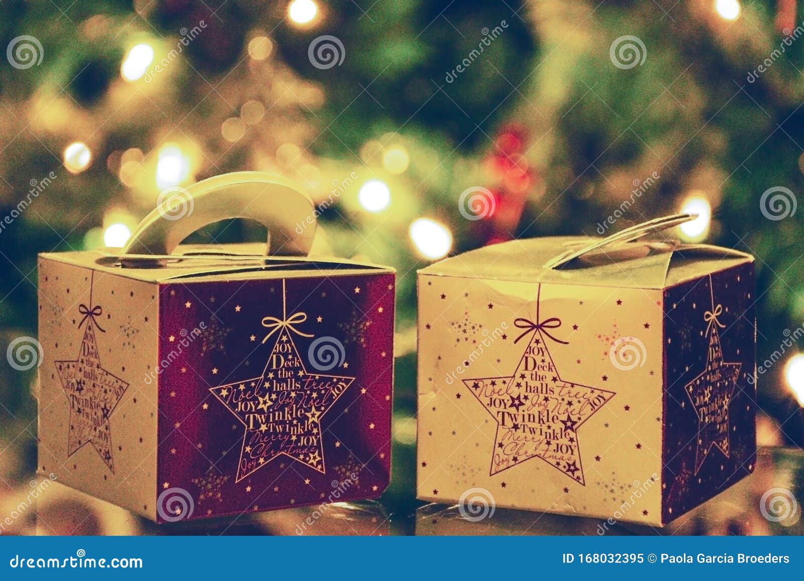 Christmas Little Gift Boxes Stock Image - Image of decor, card: 168032395