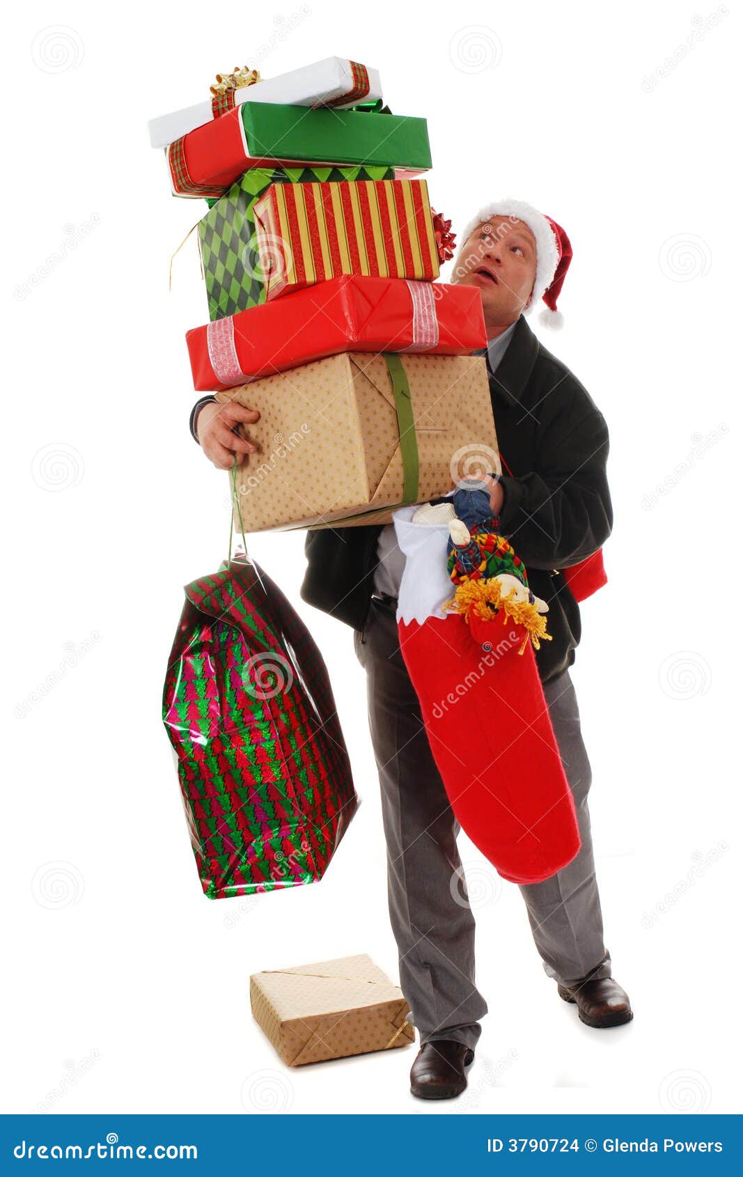 Christmas Load stock photo. Image of holiday, male, concerned - 3790724