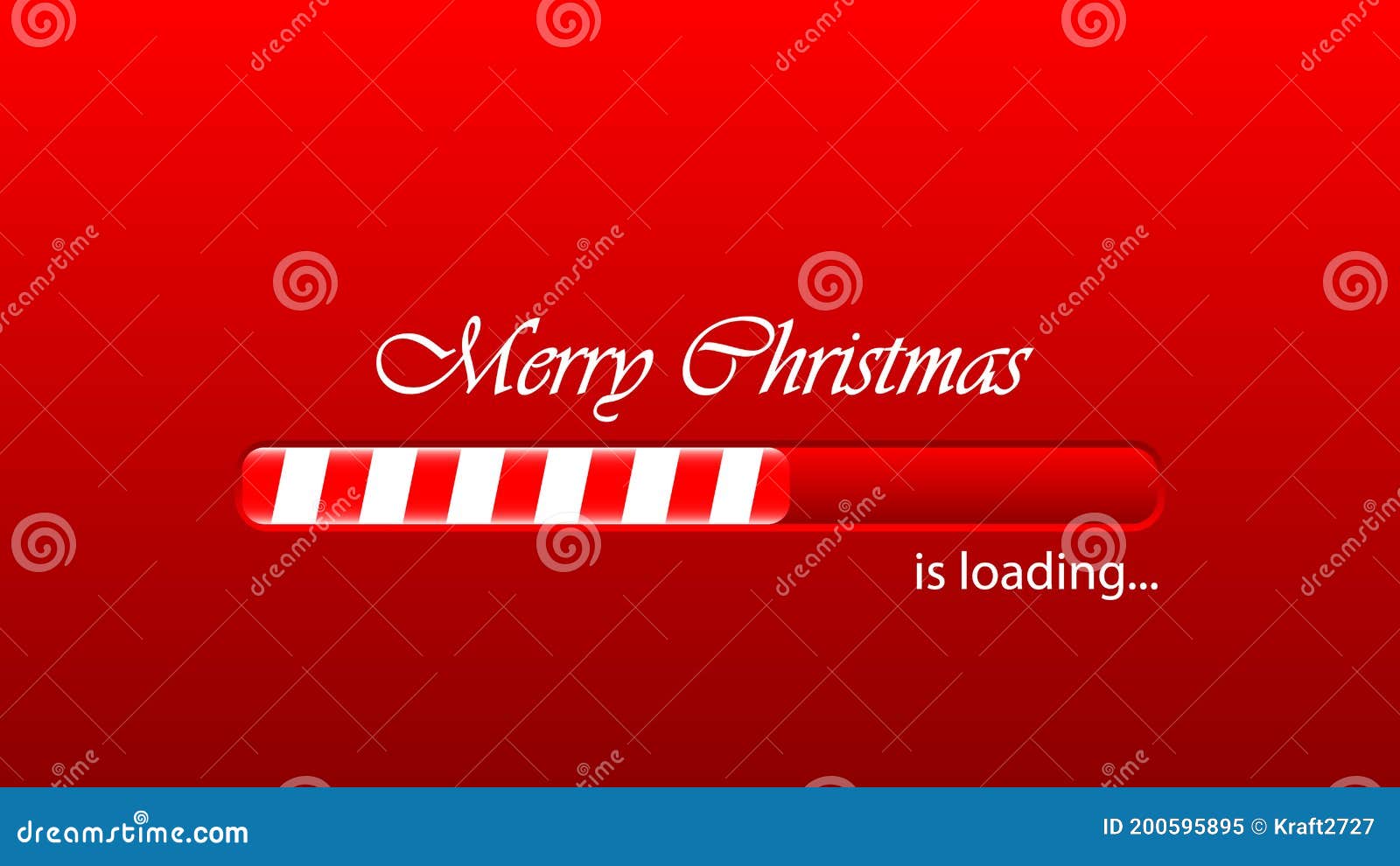 Christmas loading bar stock vector. Illustration of merry - 200595895