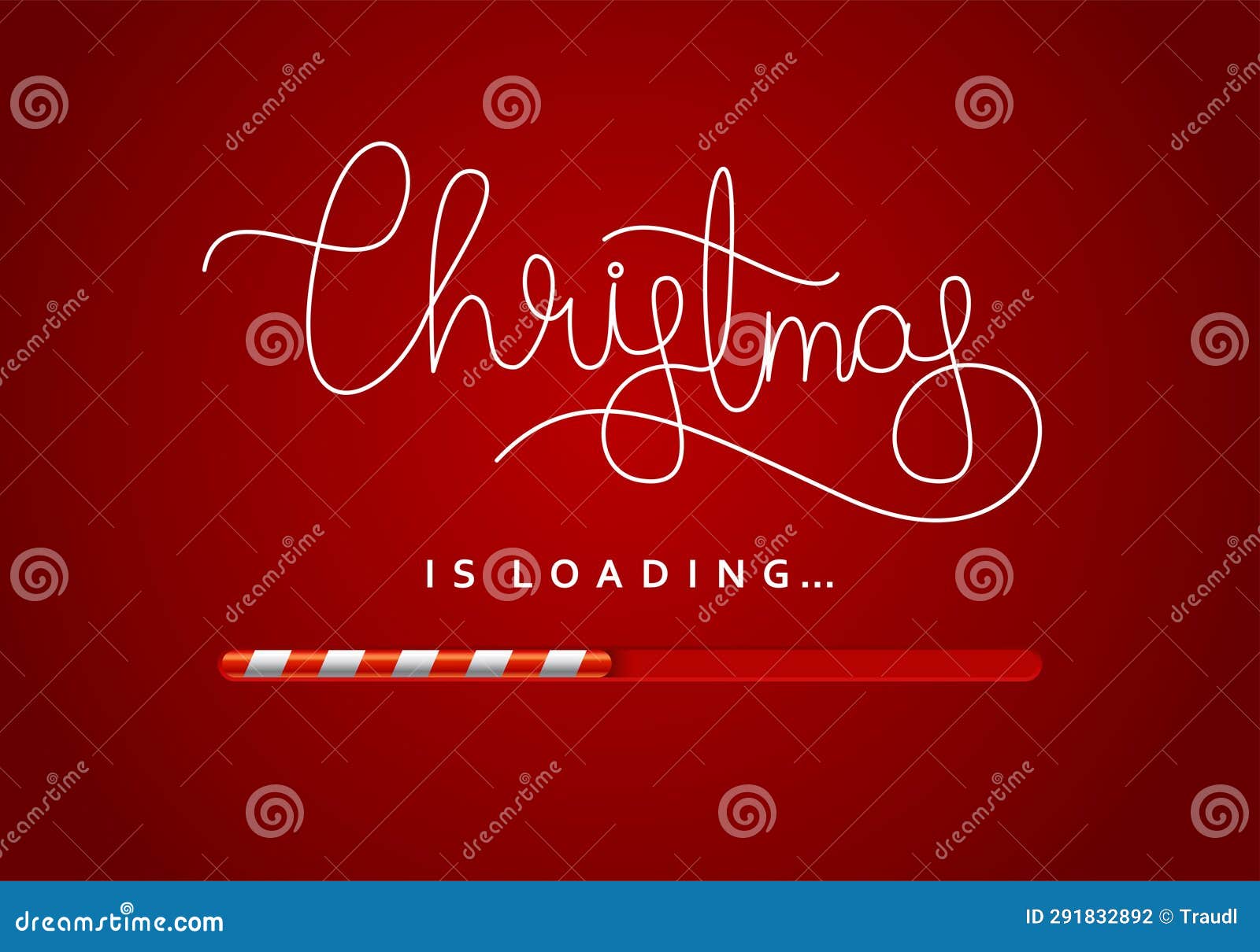 Christmas is Loading, a Festive Banner Design with a Glossy Loading Bar ...