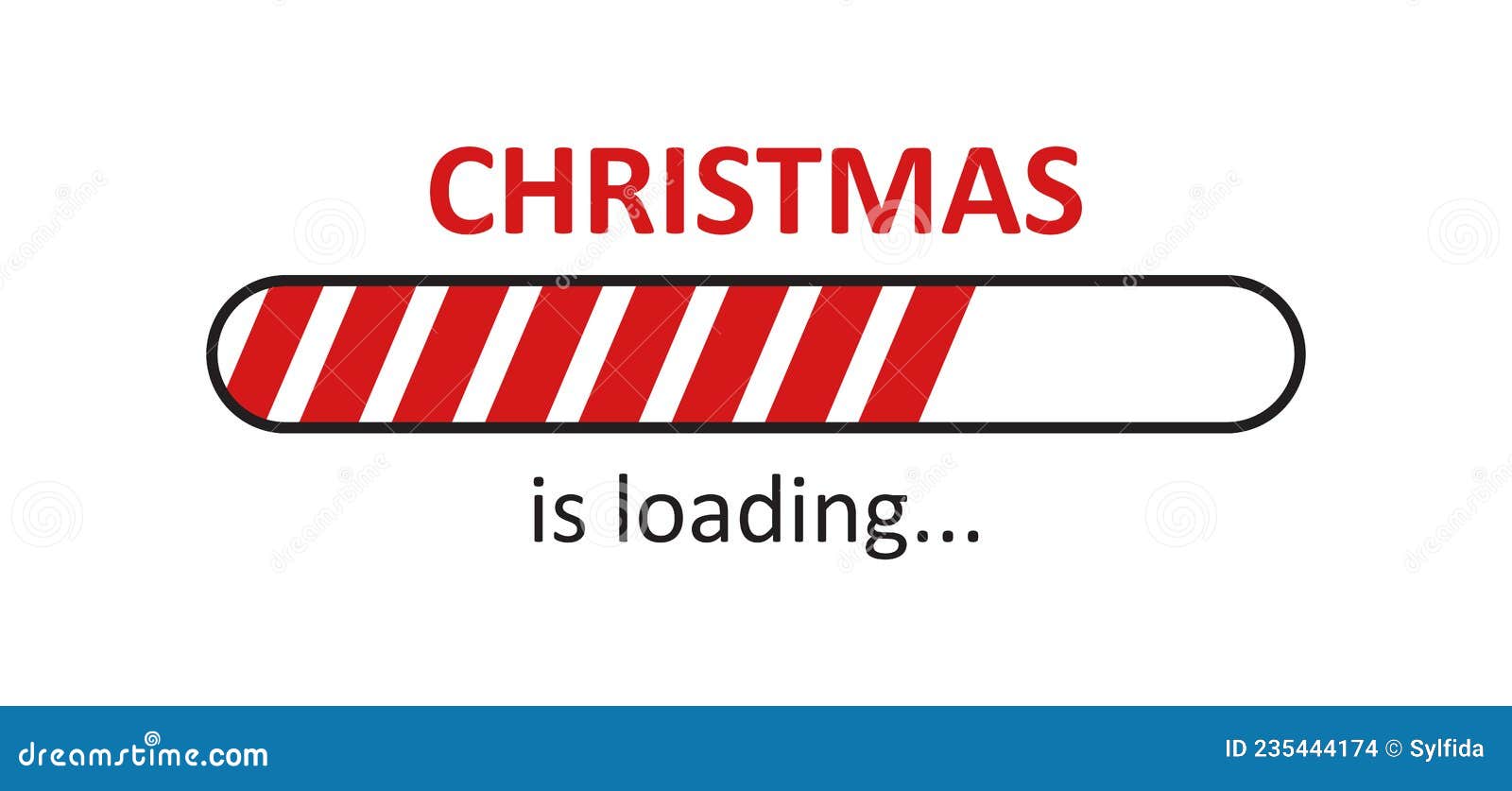 Christmas is Loading Progress Bar, Christmas Countdown Vector. Simple ...