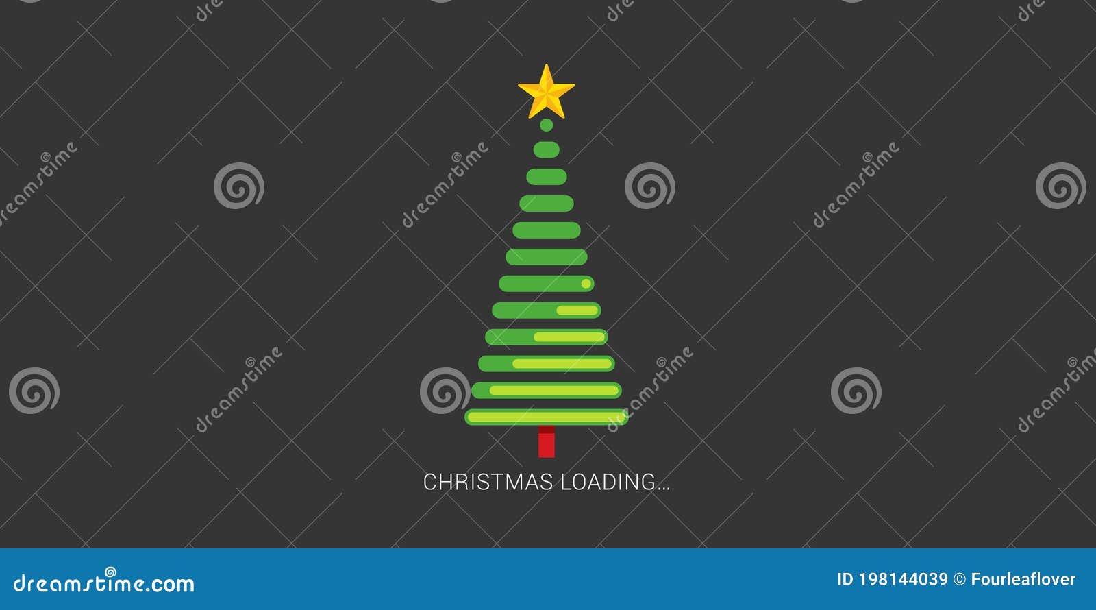 Christmas Loading Screen With Traditional Red And White Sugar Candy ...