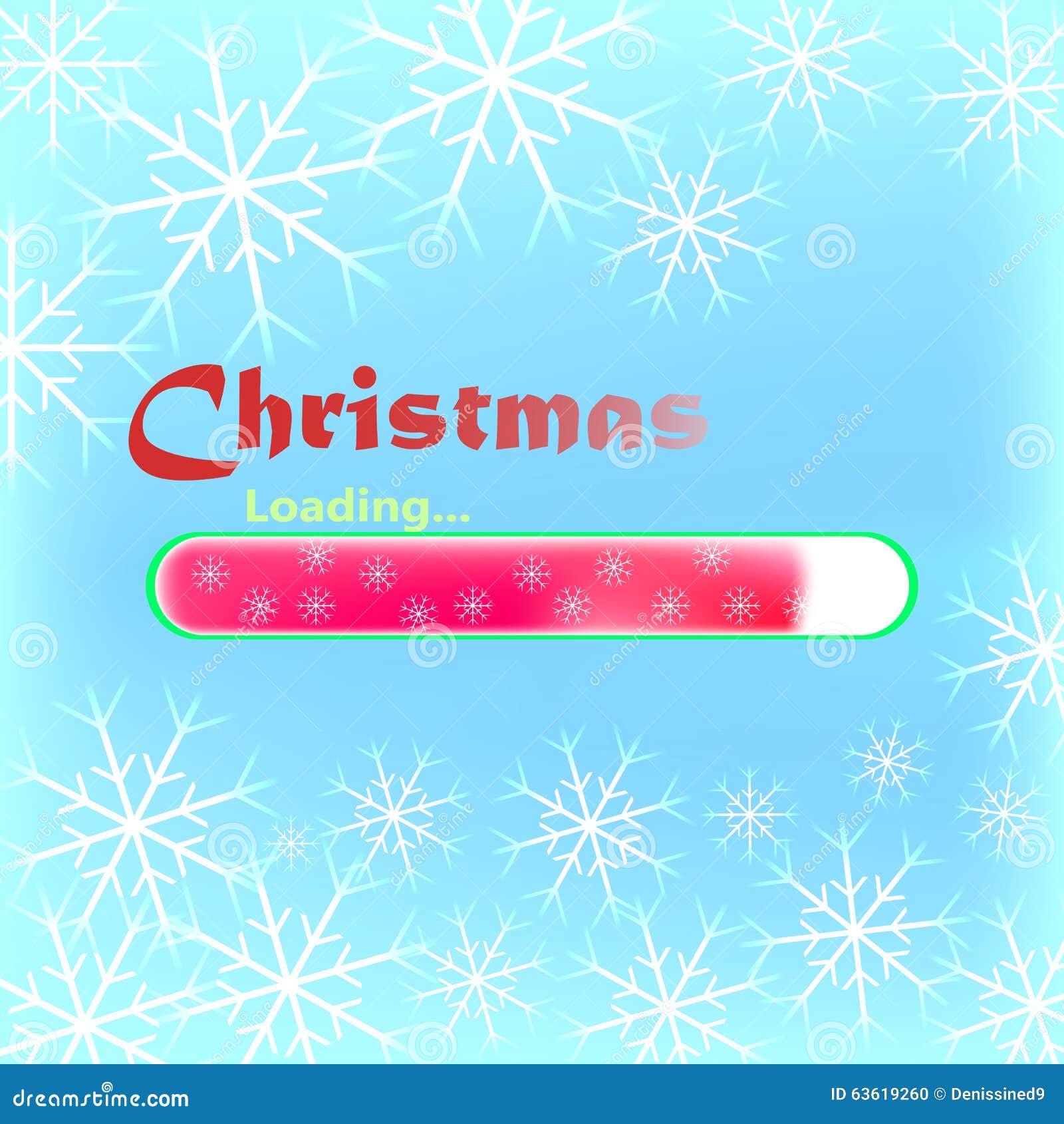 Christmas loading stock vector. Illustration of silver - 63619260