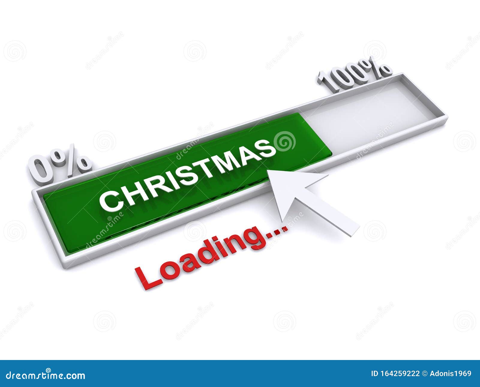 Christmas Loading Poster With Progress Bar Made Of Christmas Bal Vector ...