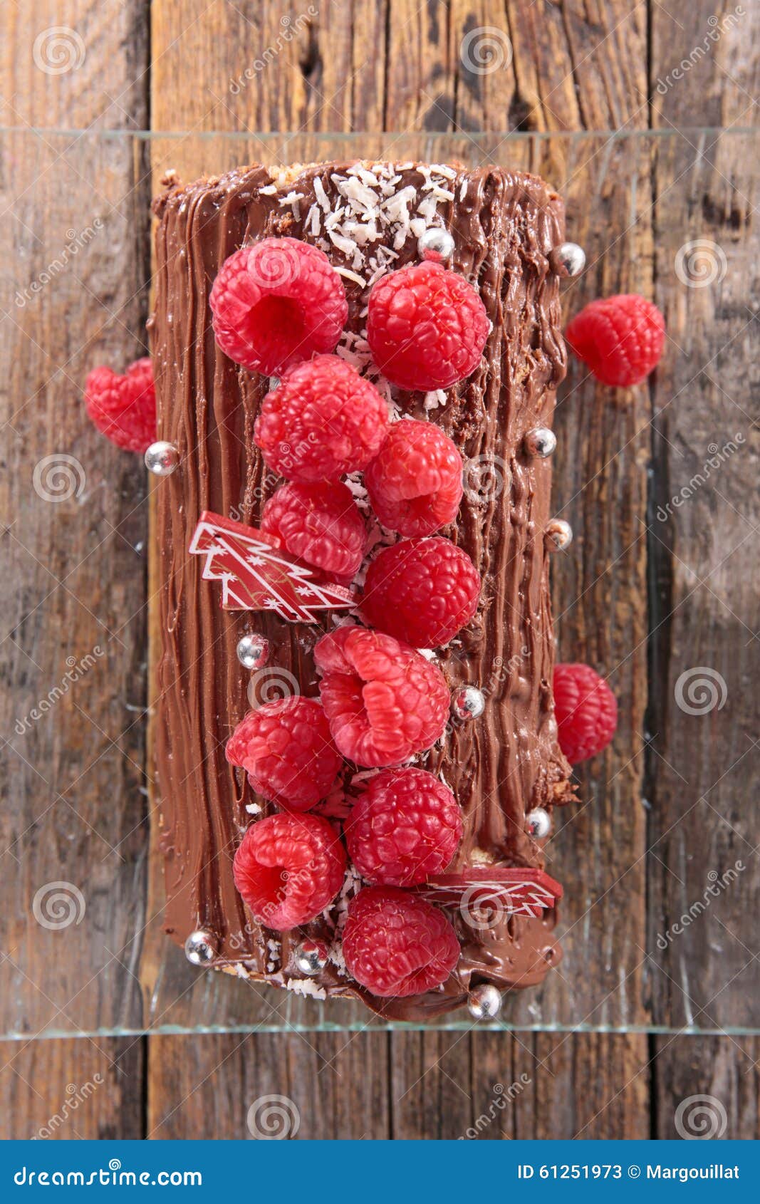 Christmas log stock image. Image of traditional, roulade - 61251973