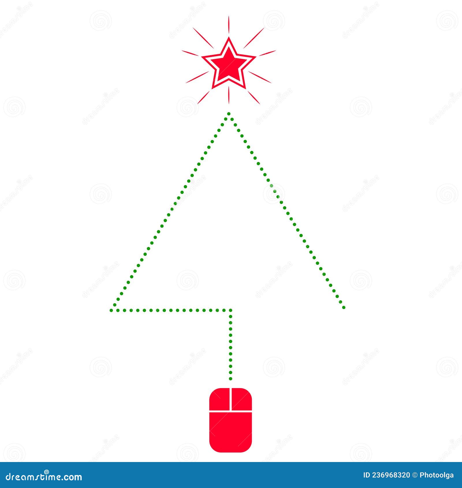 Christmas Logistics Card. Schematic Christmas Tree On Schematic World ...