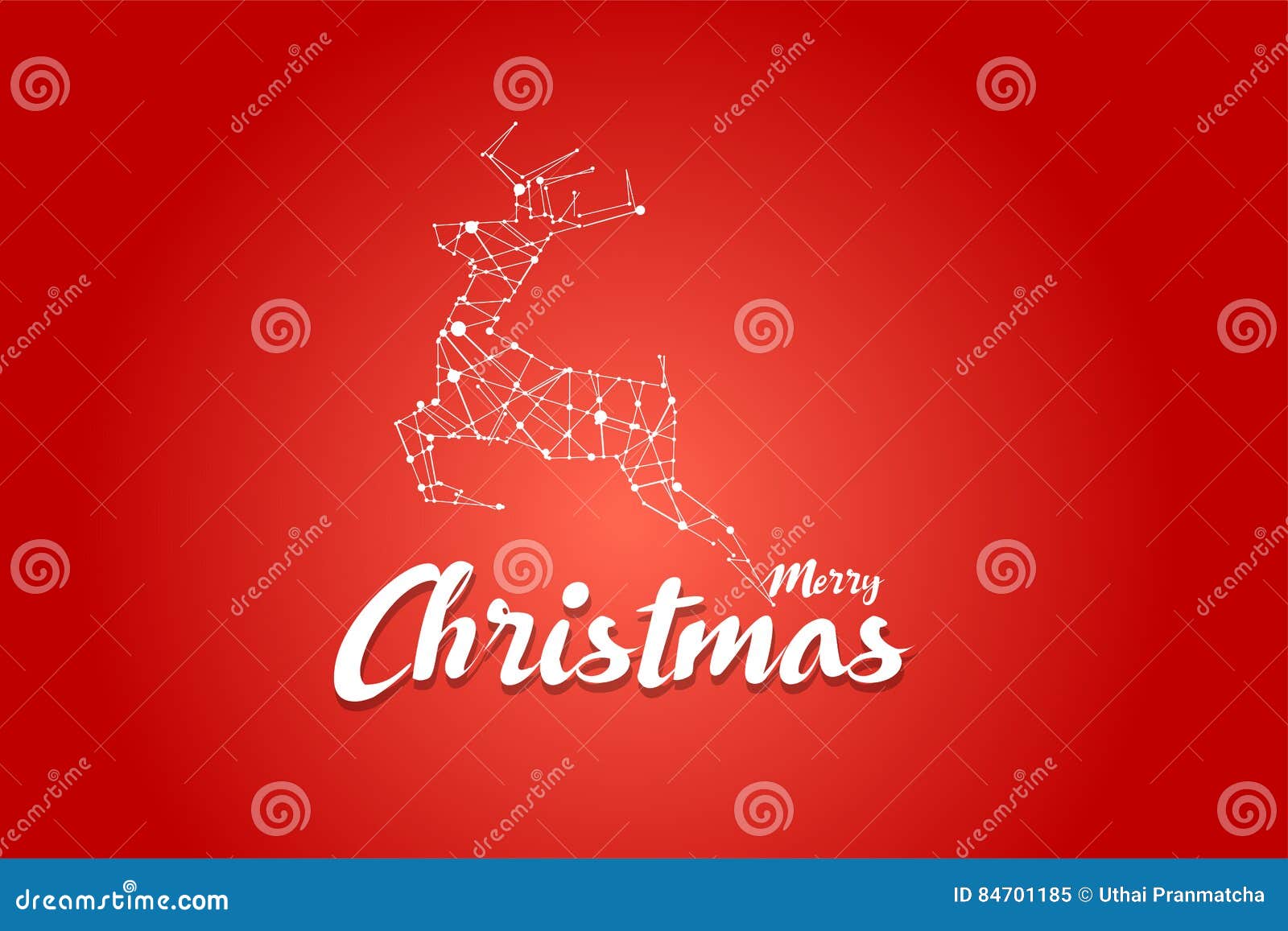Christmas Logo with Red Background. Deer Graphic Stock Vector ...