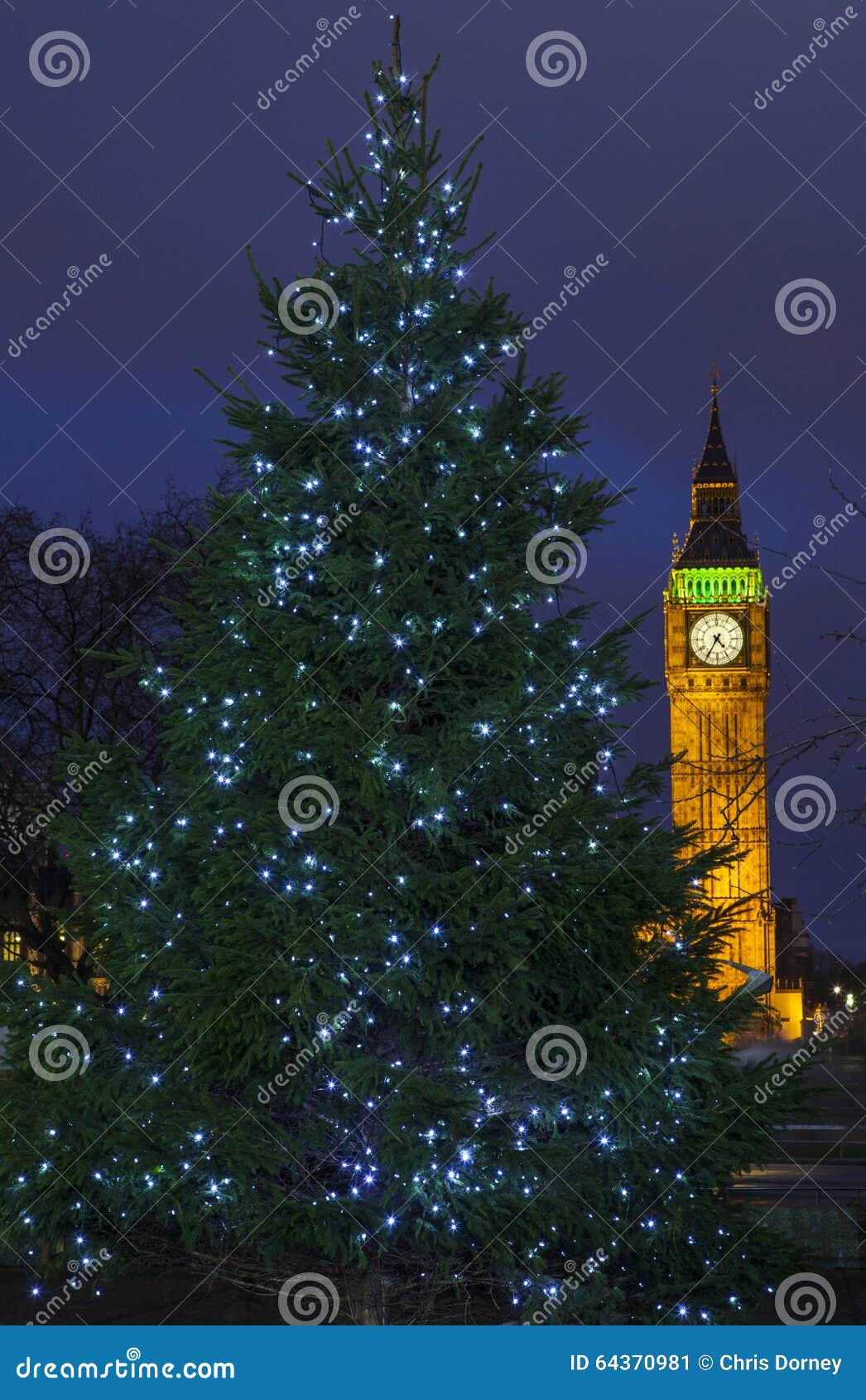 Big Ben At Christmas