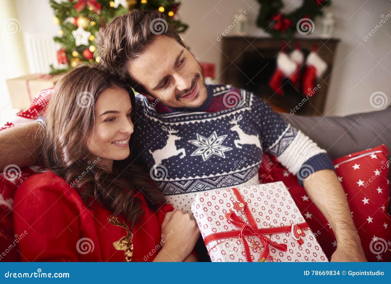 Christmas with love stock photo. Image of space, toothy - 78669834
