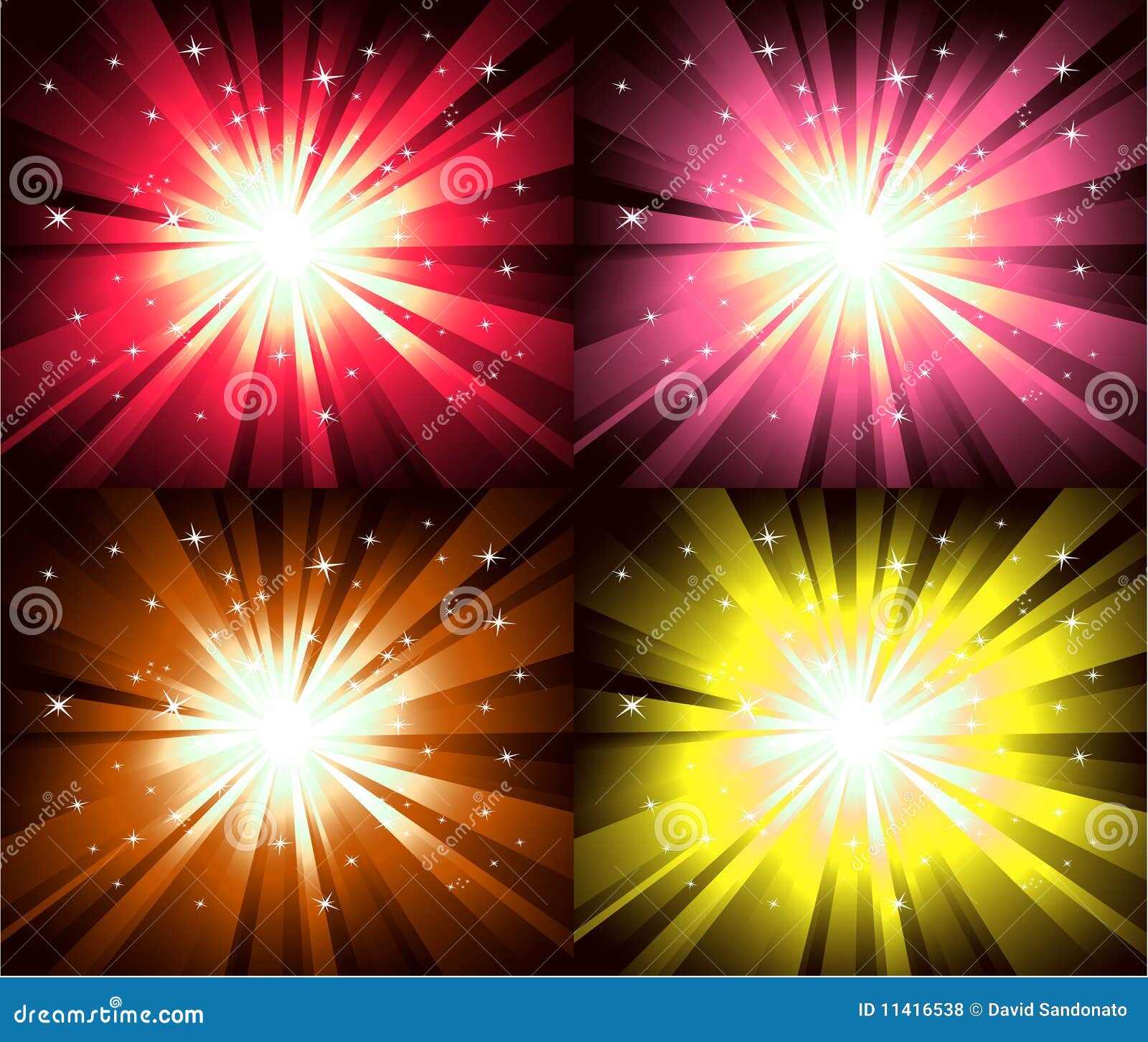 Christmas Magic Lights Explosion Stock Vector - Illustration of flow ...