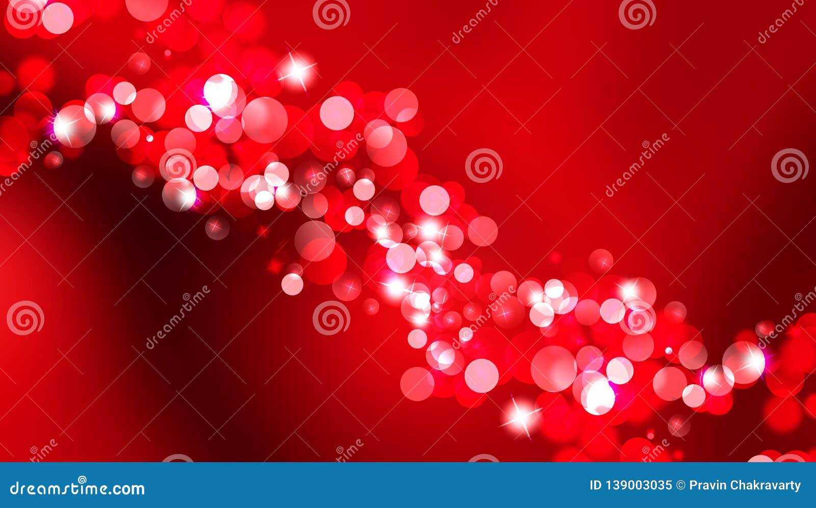 Christmas Red Magic Sparkle, Light Dots, Vector Bokeh Effect ...