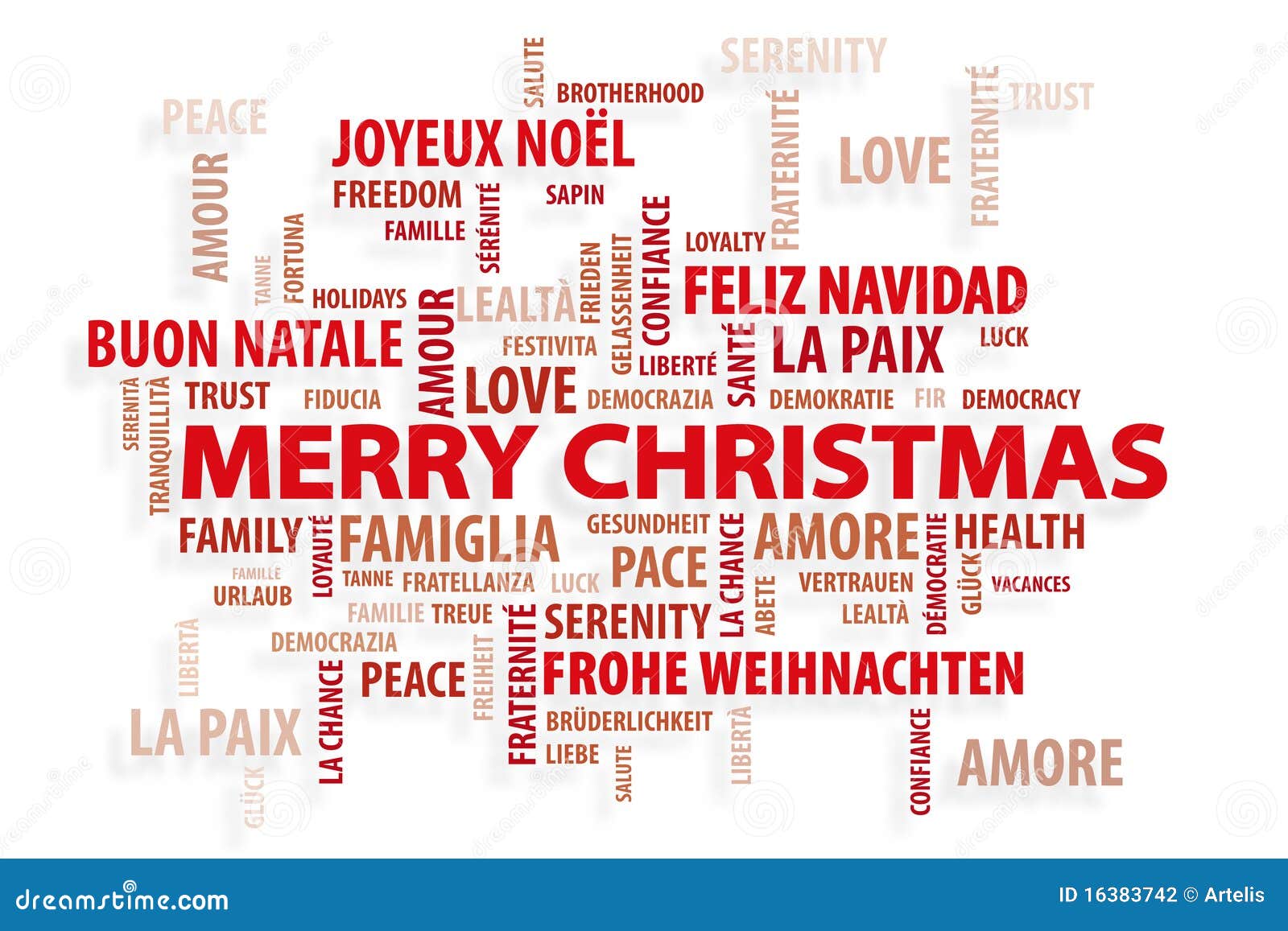 Christmas. Magic Words stock illustration. Illustration of december ...