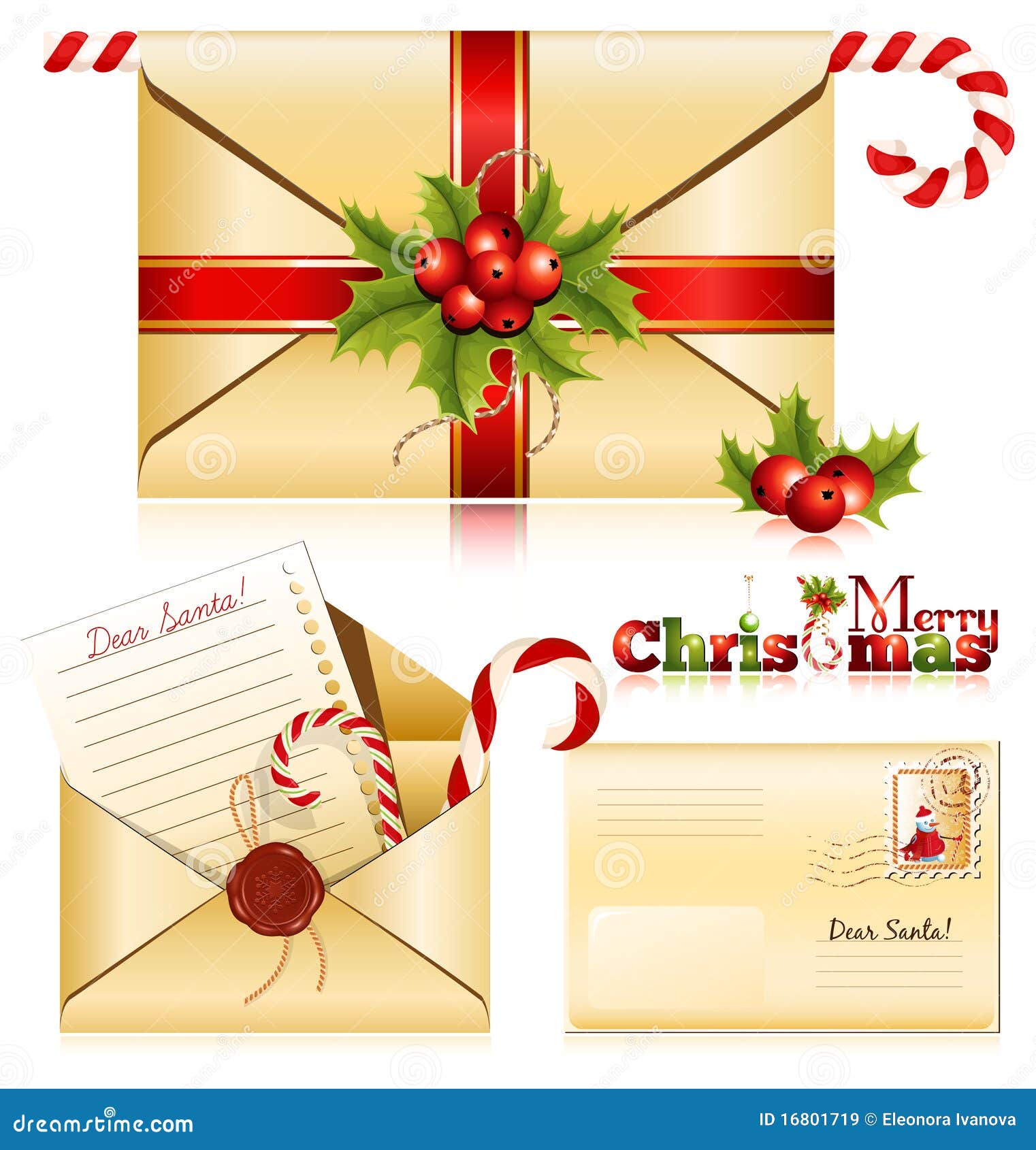 Christmas mail stock vector. Illustration of mail, decoration - 16801719
