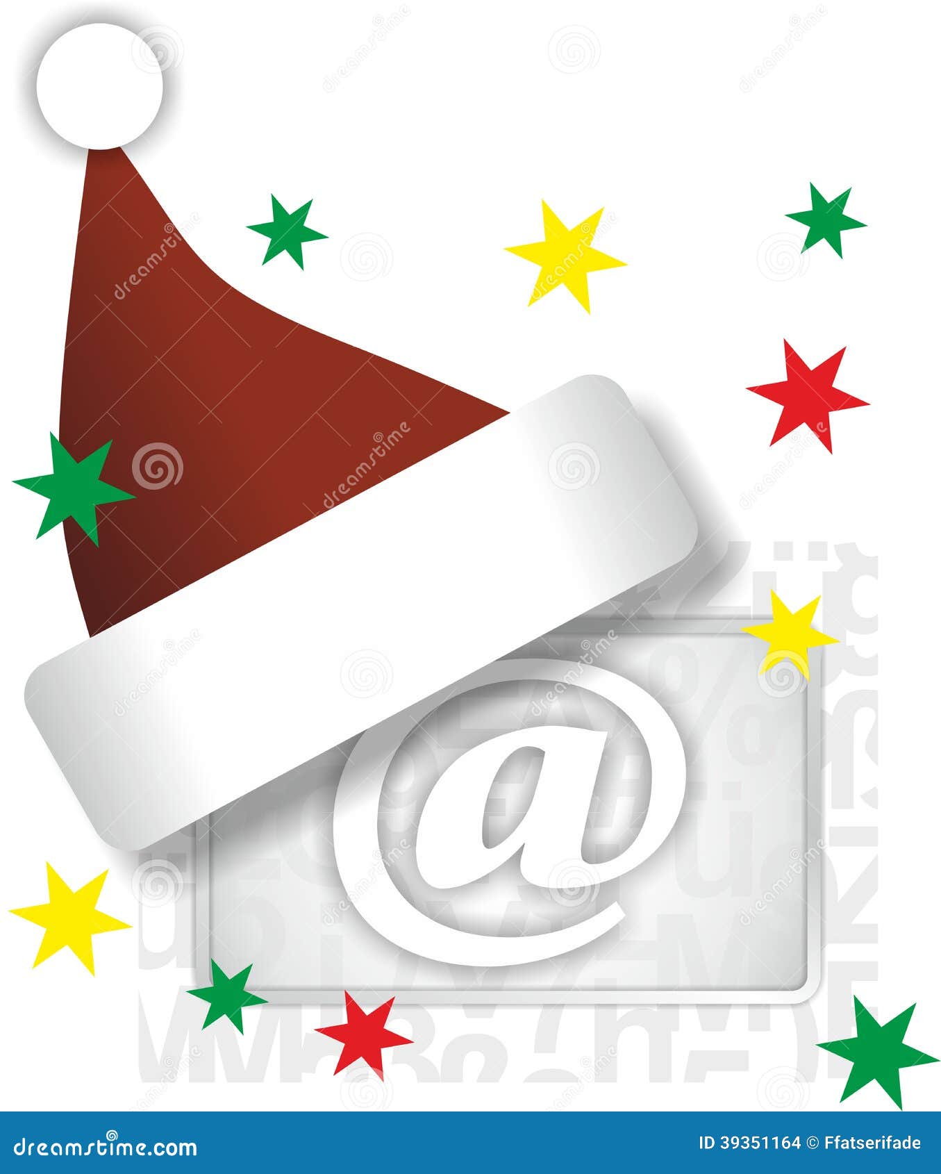Christmas mail stock illustration. Illustration of metaphor - 39351164