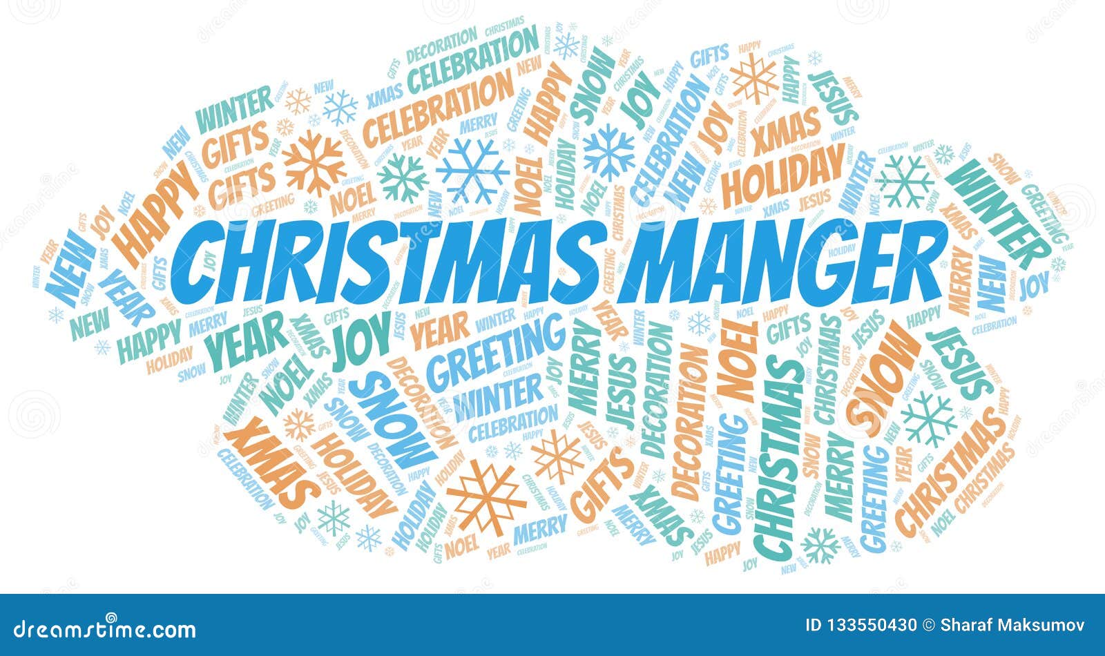 Christmas Manger Word Cloud Stock Illustration - Illustration of bubble ...