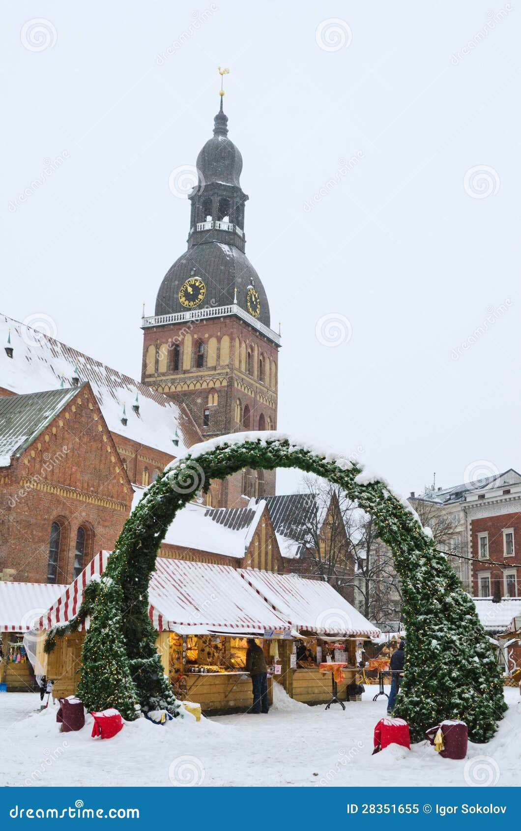 The Christmas Market in Riga Editorial Image - Image of christmas ...