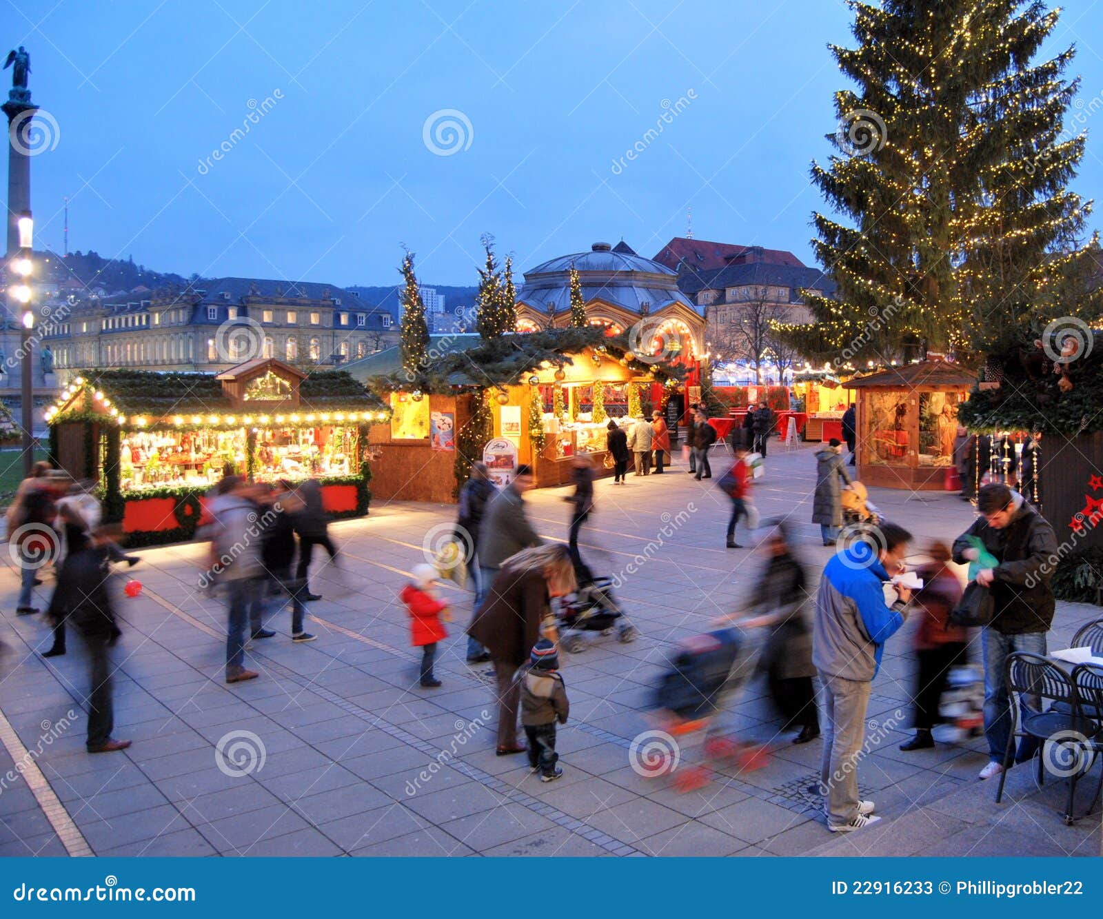 Christmas Market in Stuttgart Editorial Stock Photo - Image of lights ...