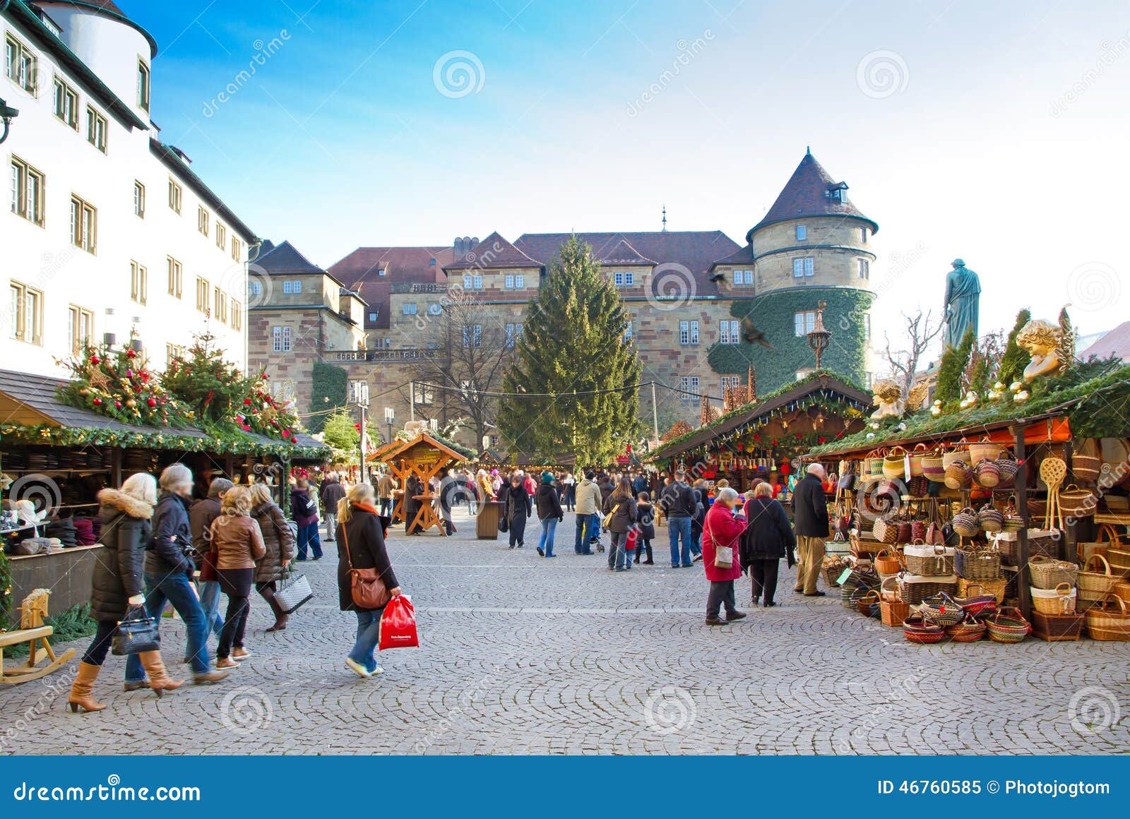 Christmas Market in Stuttgart Editorial Image - Image of place ...