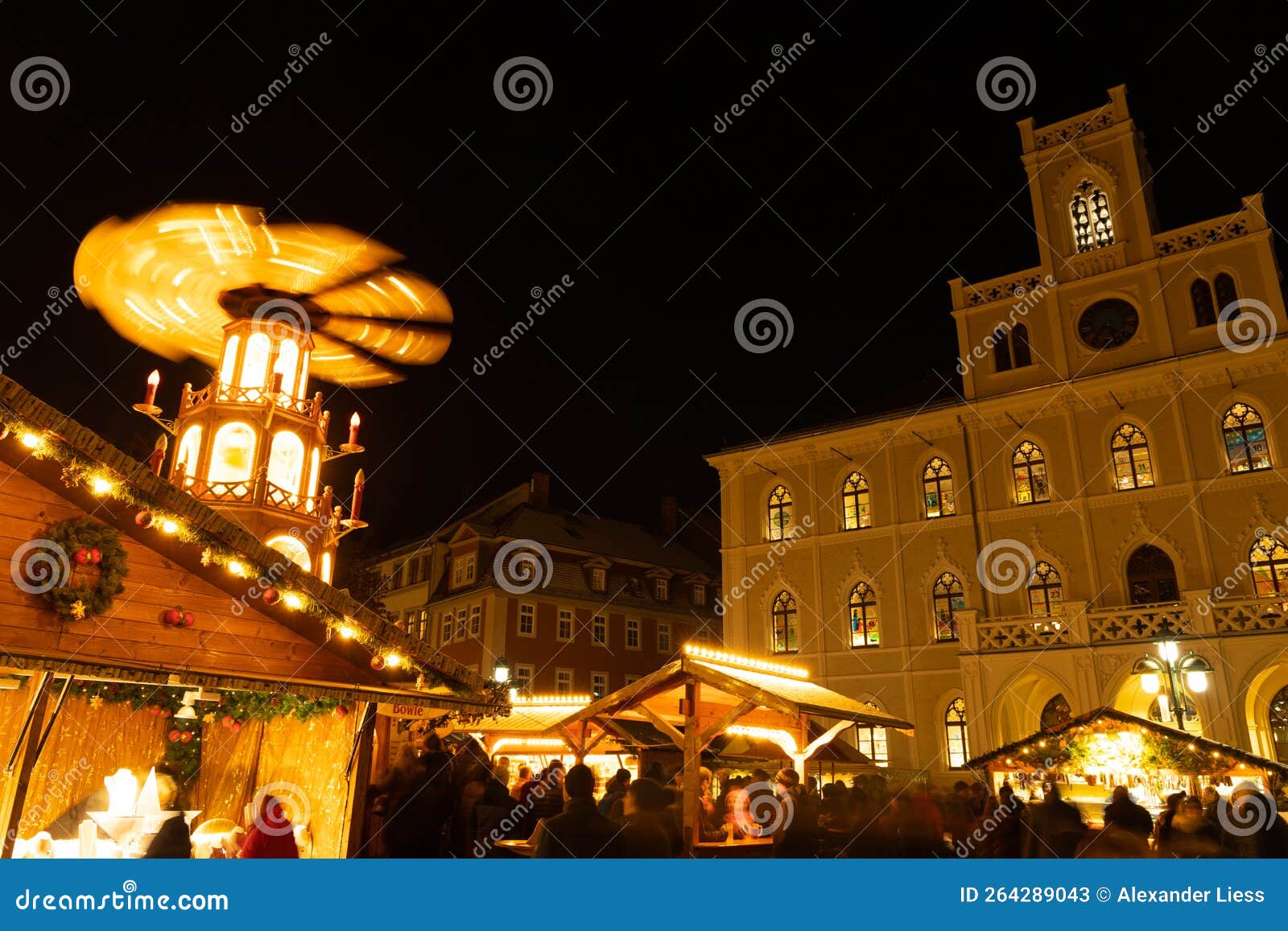 Christmas market in Weimar editorial stock photo. Image of booth ...