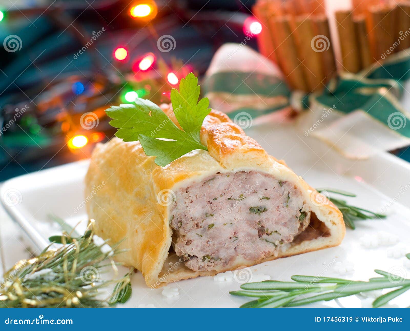 Christmas meat stock image. Image of croute, holiday - 17456319