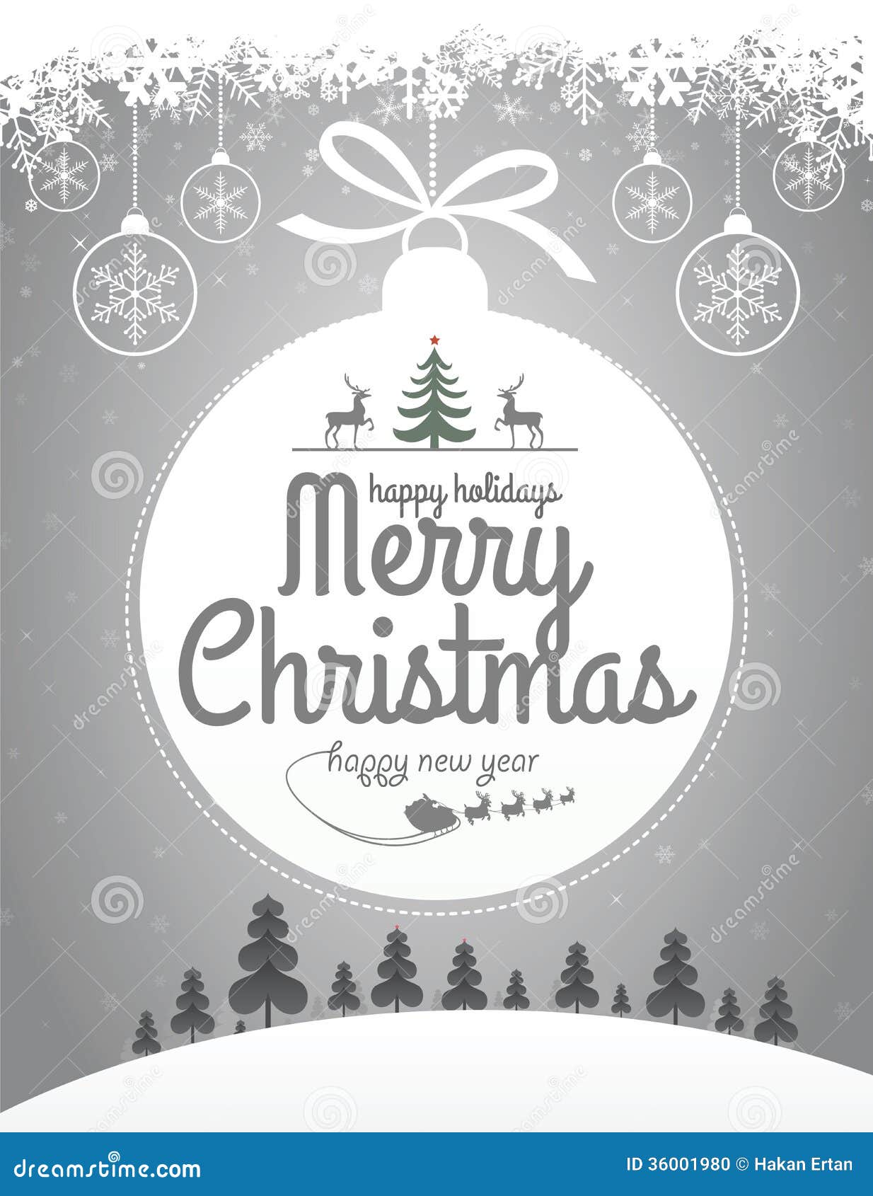 Christmas Message Design stock vector. Illustration of happy - 36001980