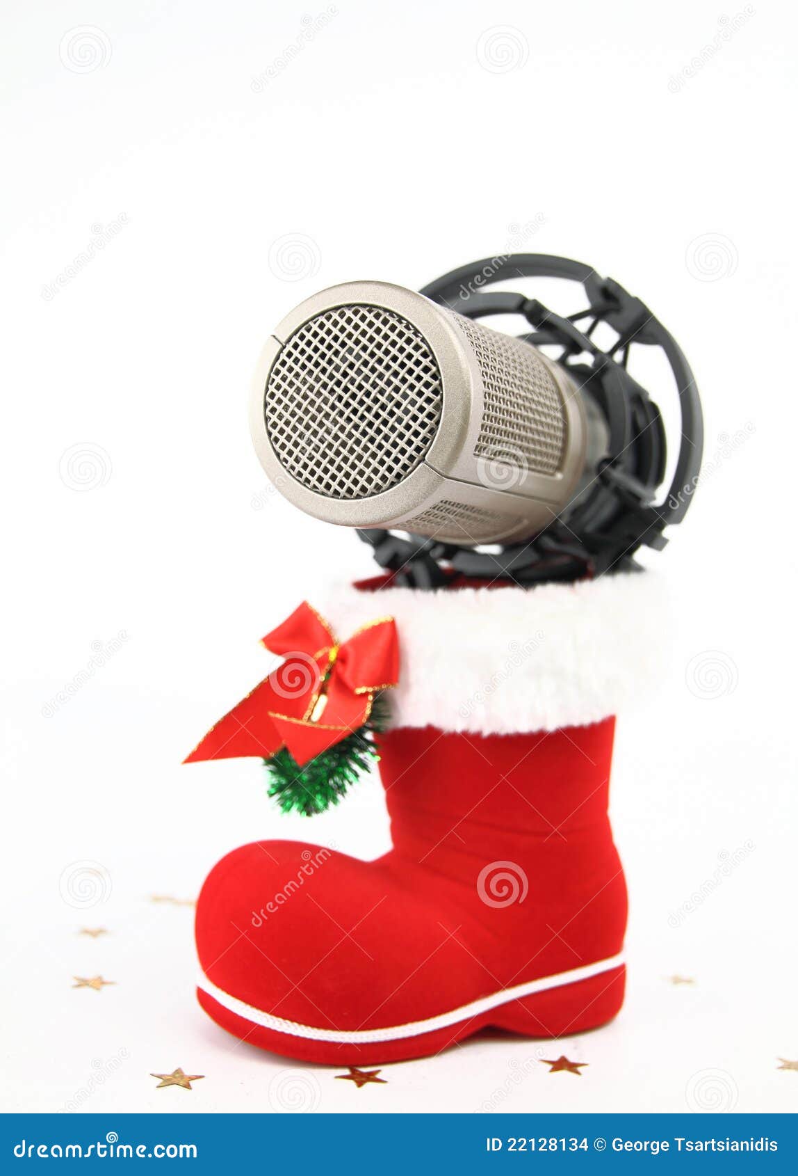 Christmas microphone stock photo. Image of celebration - 22128134
