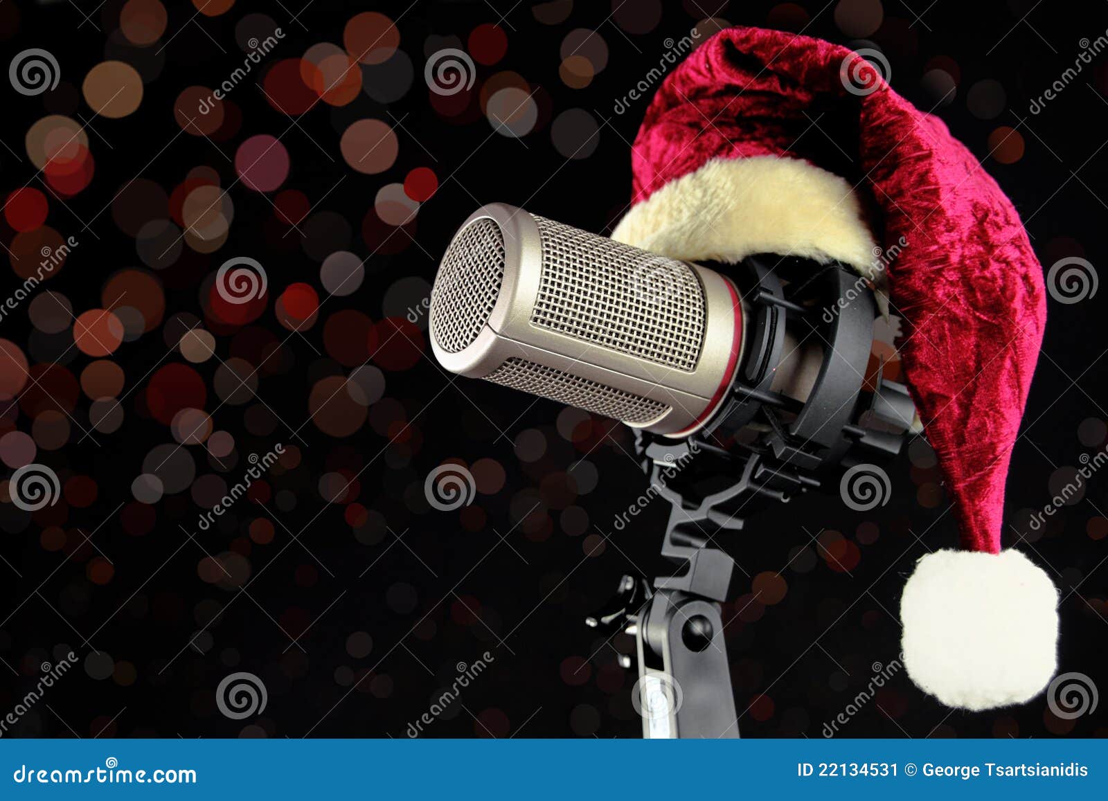Christmas microphone stock image. Image of professional - 22134531