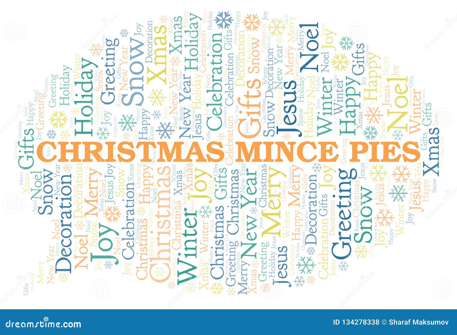 Christmas Mince Pies Word Cloud Stock Illustration - Illustration of ...