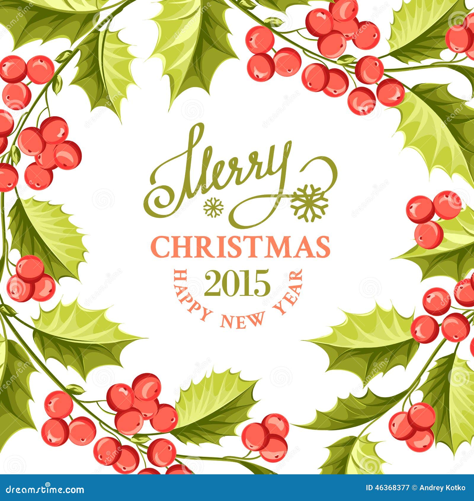 Christmas Mistletoe Border. Stock Vector - Illustration of drawn, party ...