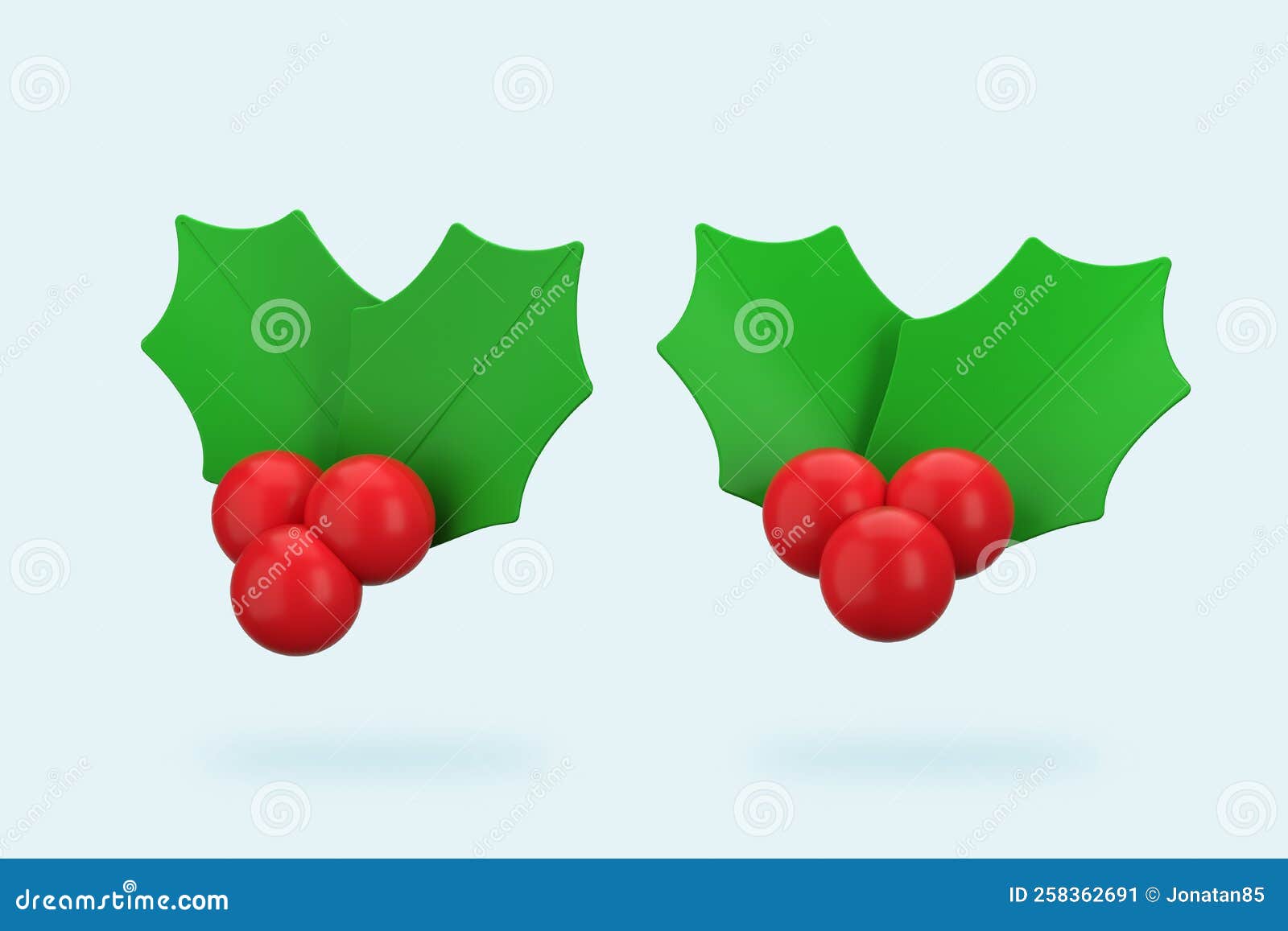 Christmas Mistletoe 3d Rendering Isometric Icon. 3d Illustration Stock Illustration ...