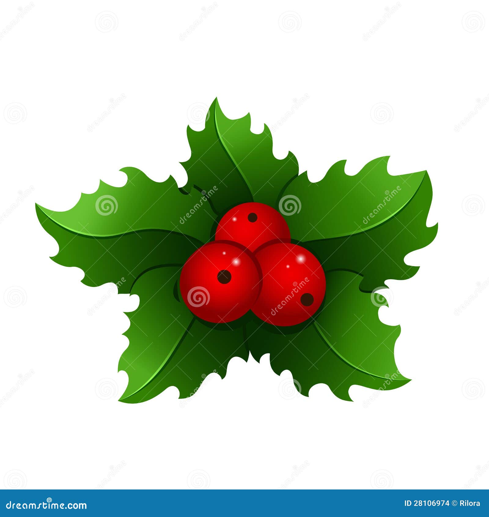 Christmas mistletoe icon stock vector. Illustration of background ...