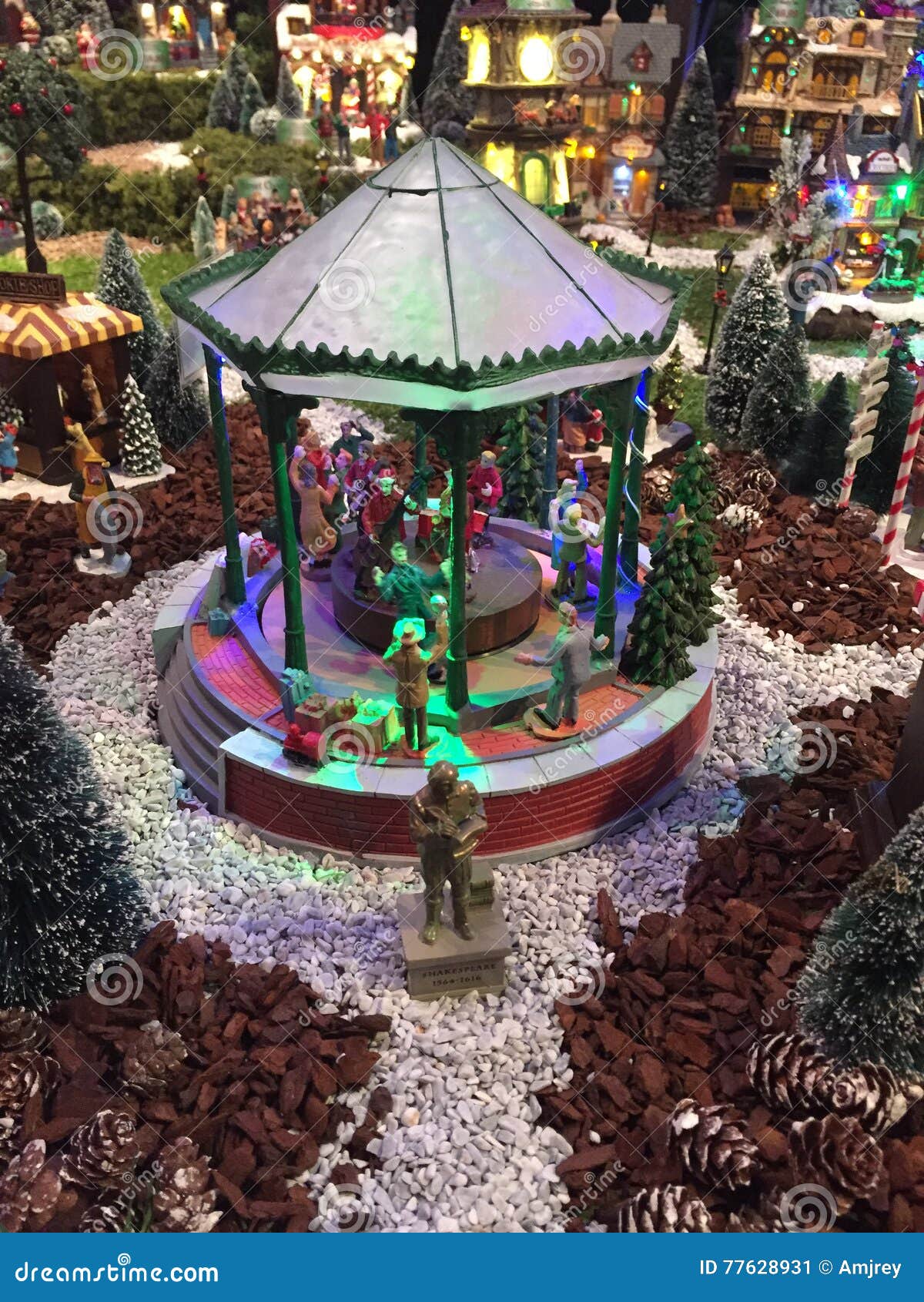 Christmas Model Village Scene Editorial Photo - Image of traditional ...