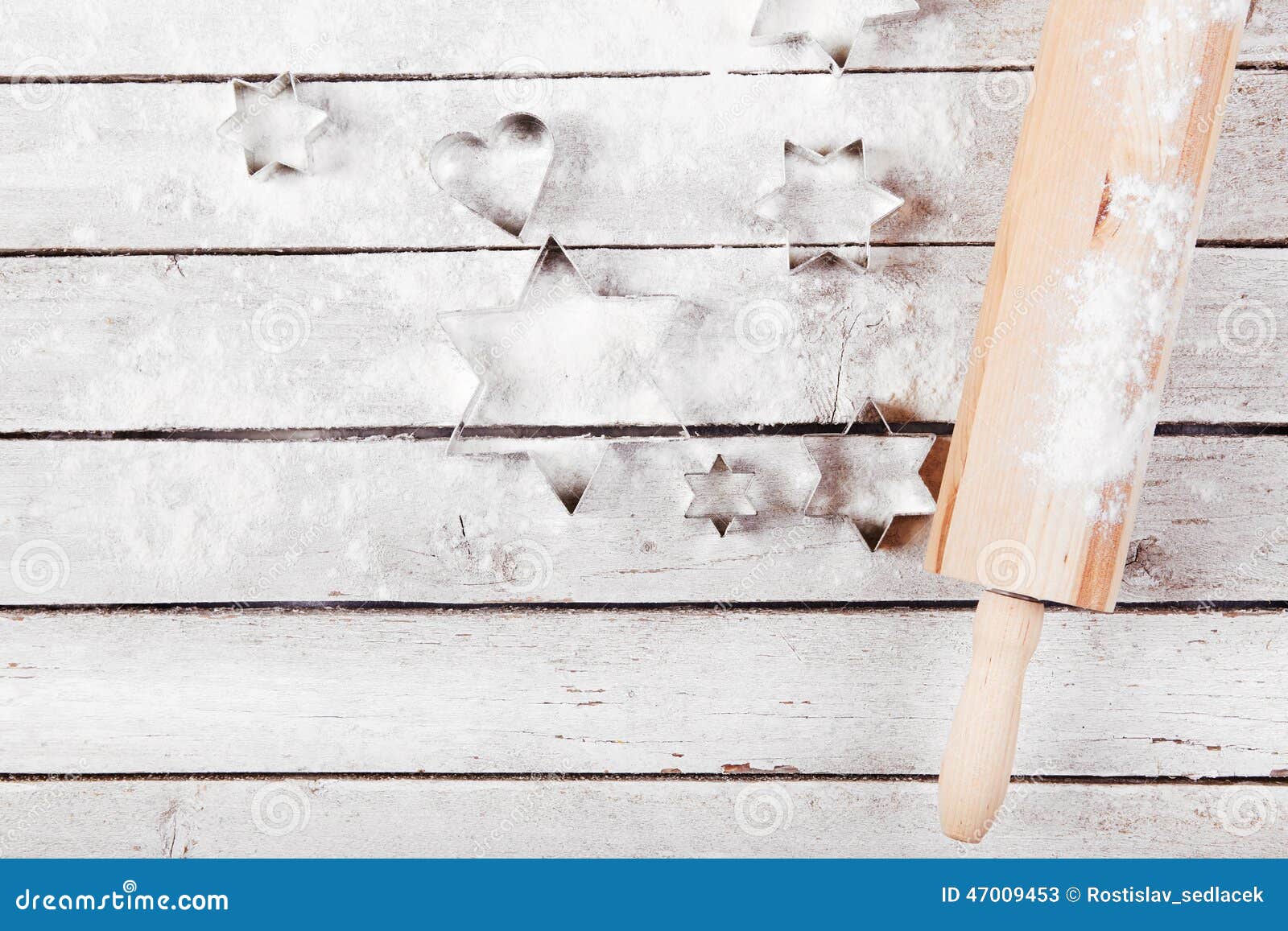 Christmas Molds for Gingerbread and Rolling Pin Stock Image - Image of ...