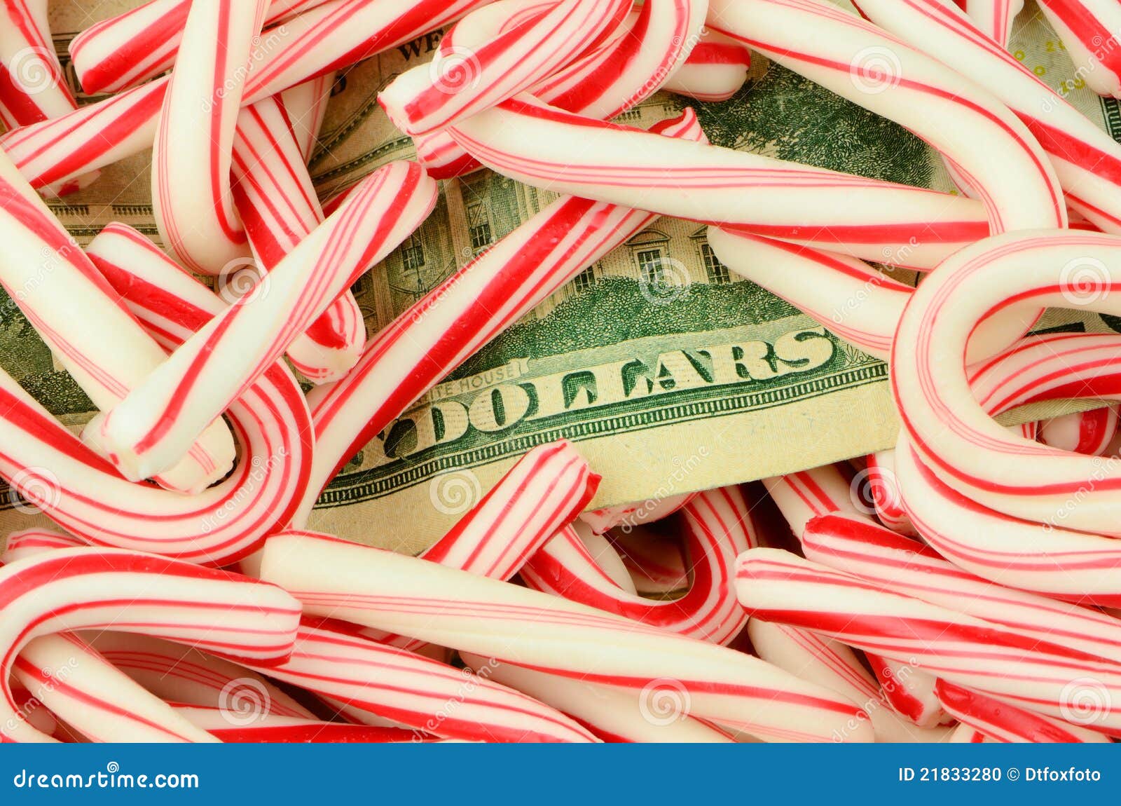 Christmas Money Cash stock photo. Image of wallet, striped - 21833280