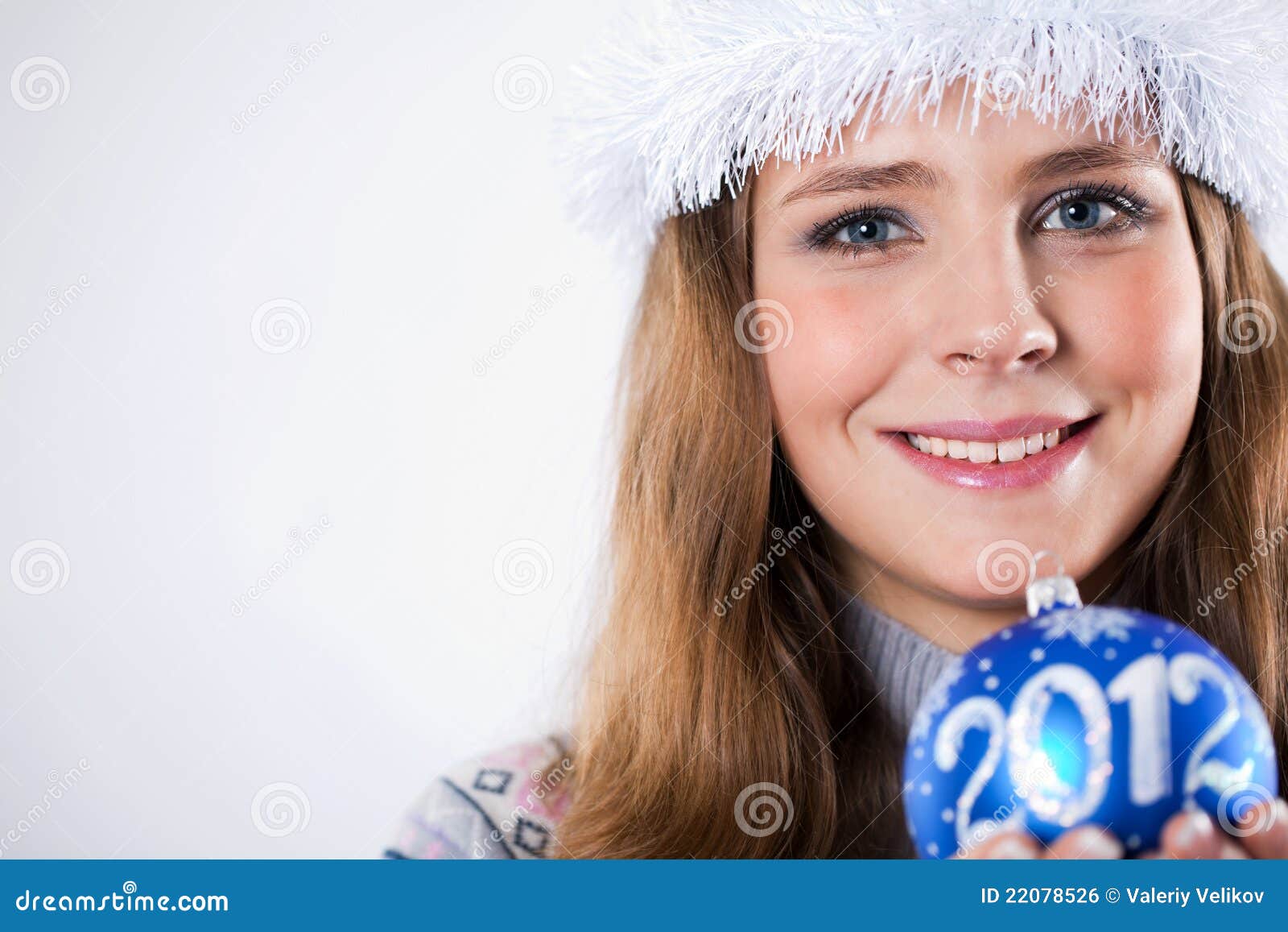 Christmas mood stock photo. Image of mild, smile, brunette - 22078526