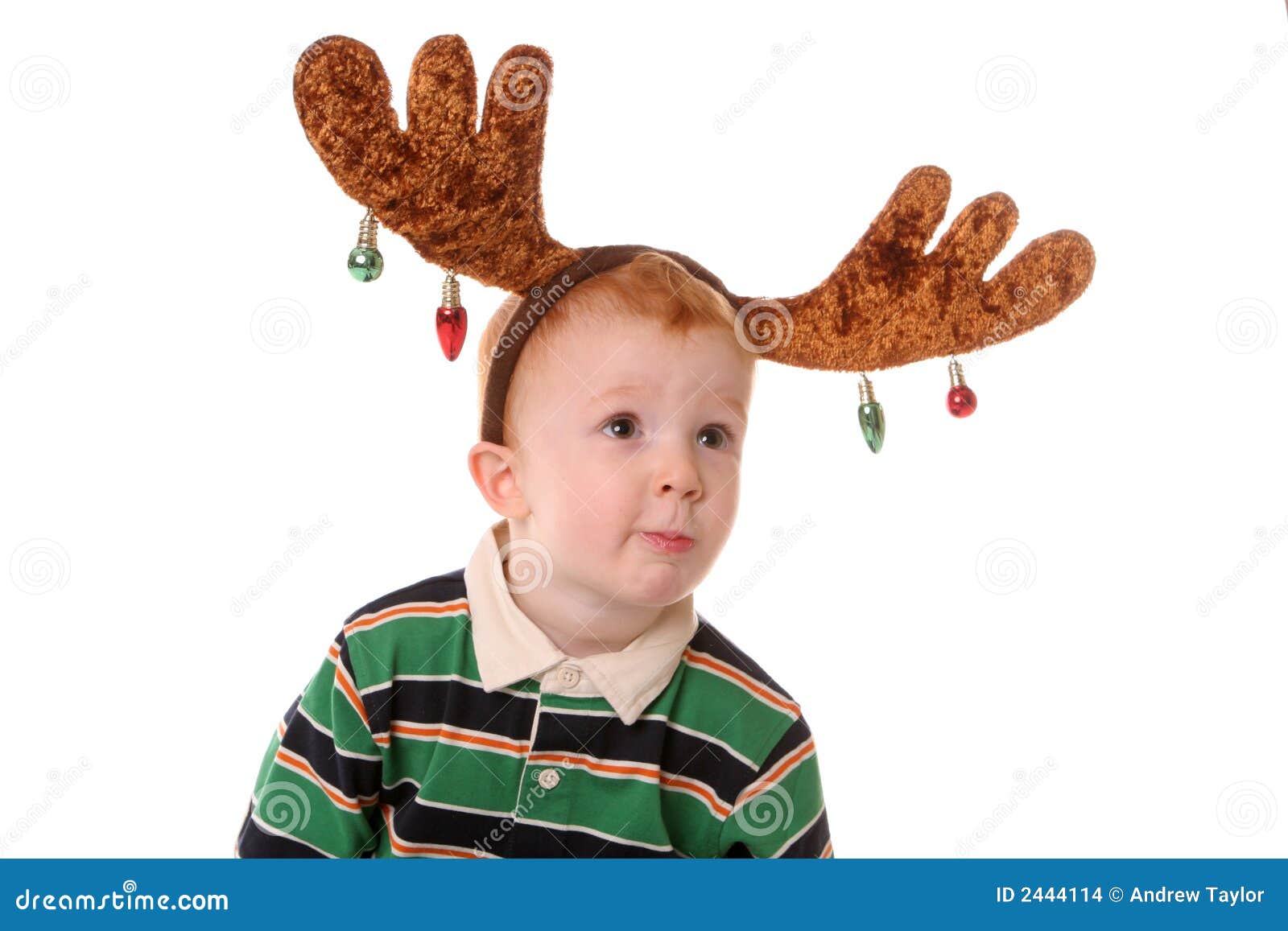 Christmas moose boy stock photo. Image of xmas, santa - 2444114