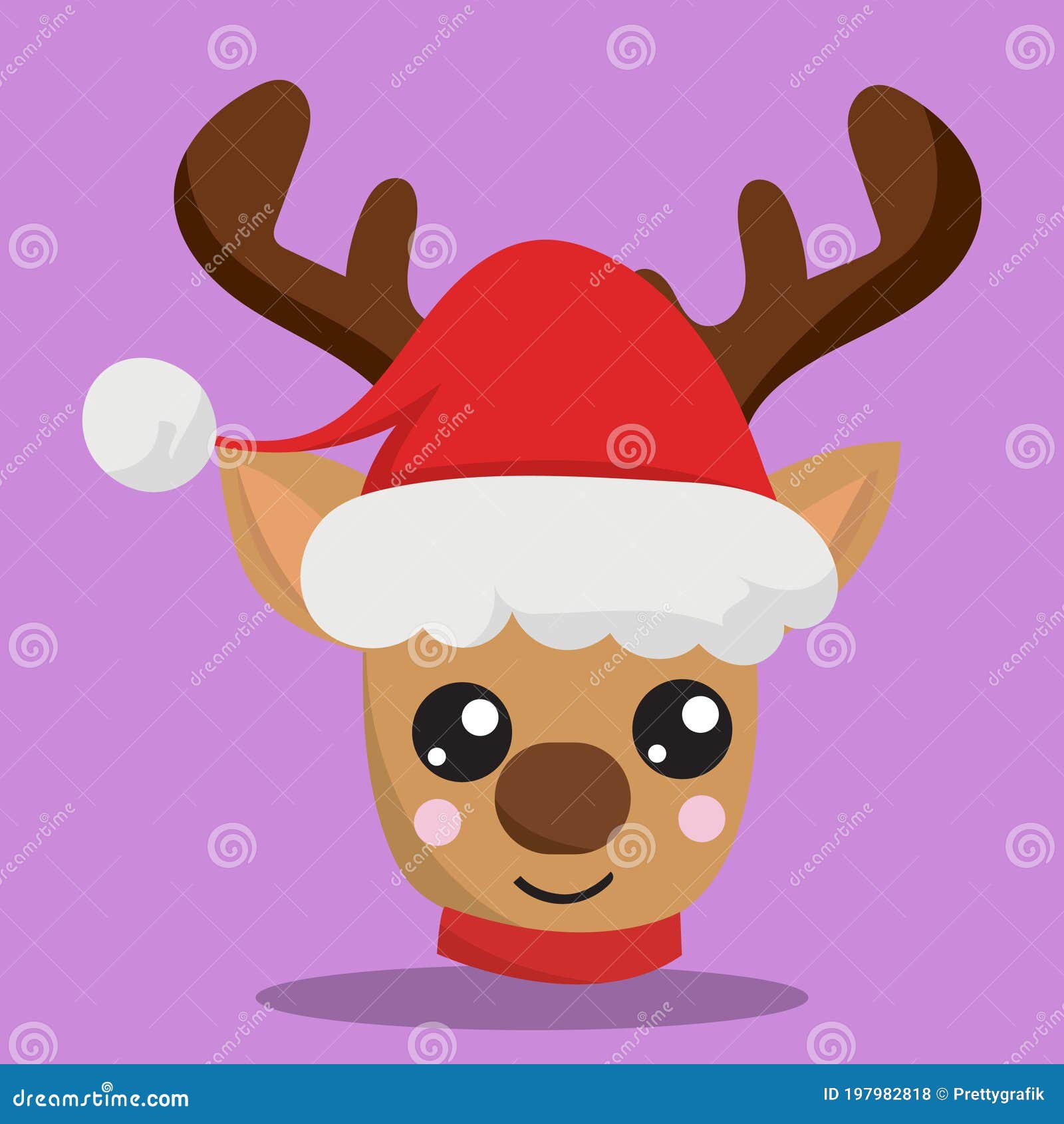 CHRISTMAS MOOSE RED OPEN 04 Stock Vector - Illustration of graphic ...
