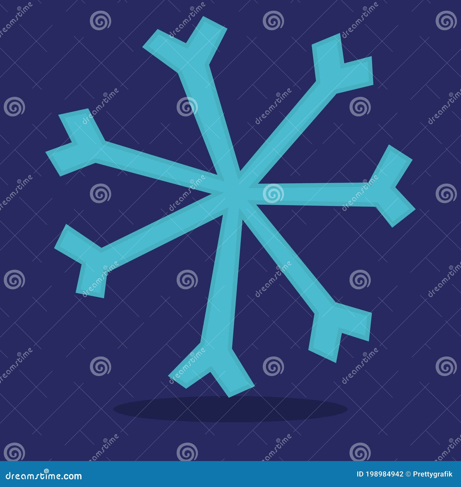 Christmas Morning Blue Flake 06 Stock Vector - Illustration of cartoon ...