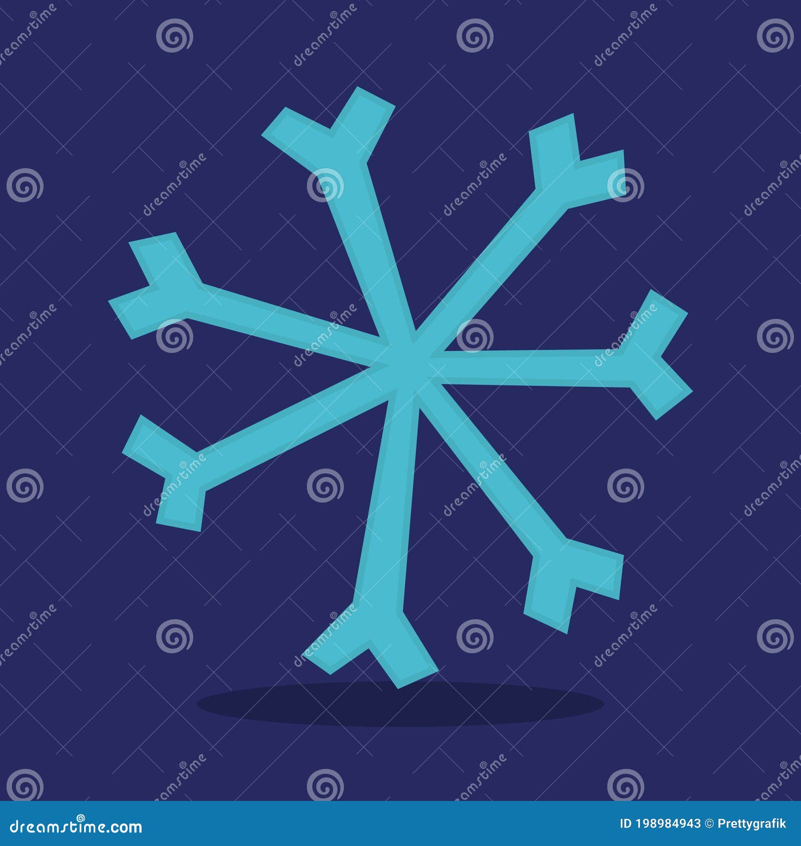 Christmas Morning Blue Flake 22 Stock Vector - Illustration of flake ...