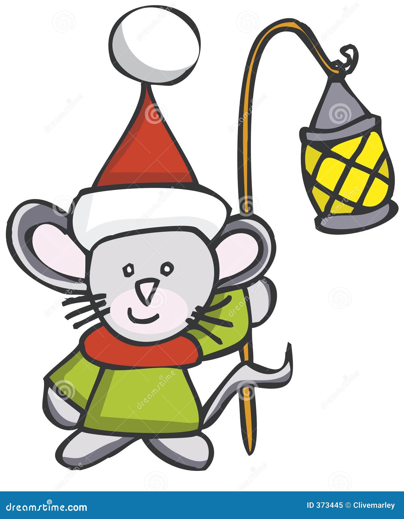Christmas Mouse stock illustration. Illustration of mouse - 373445