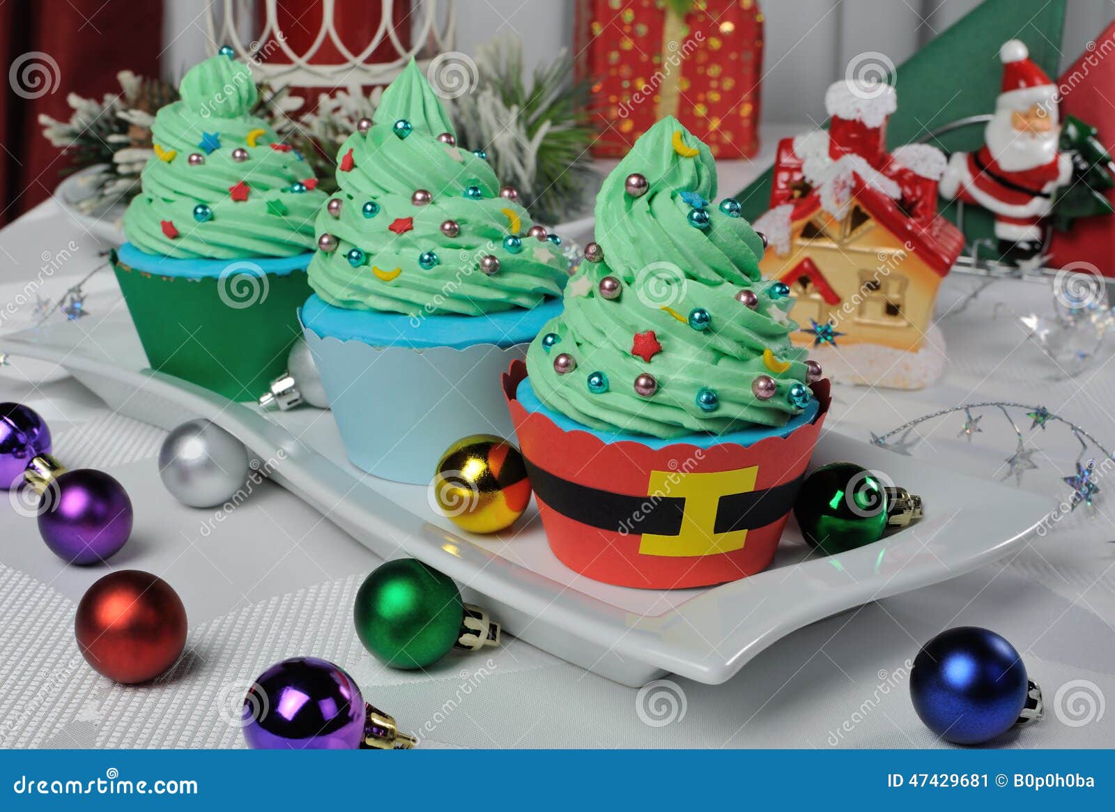 Christmas muffins stock image. Image of sweet, food, muffin - 47429681